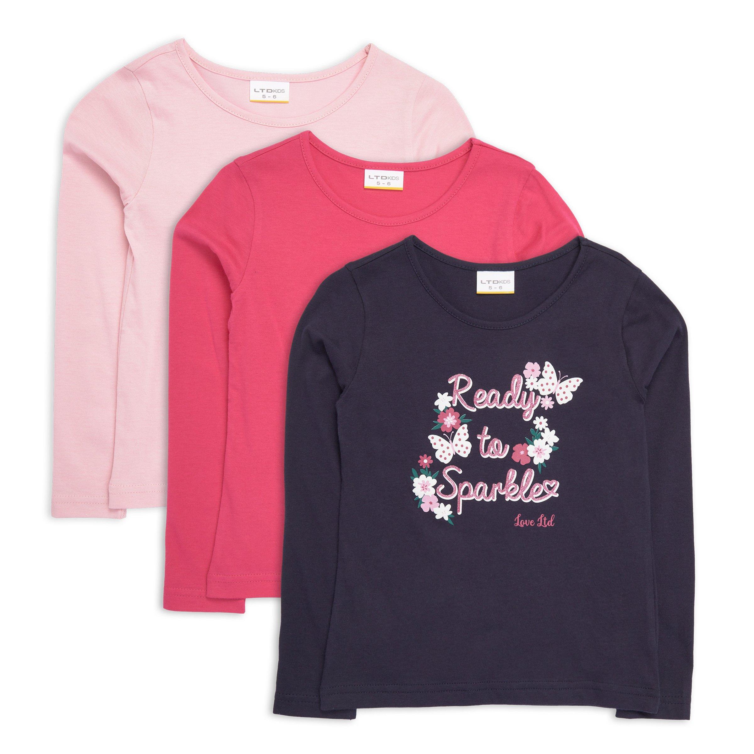 Kid Girls 3-pack T-shirts (3204684) | LTD Kids