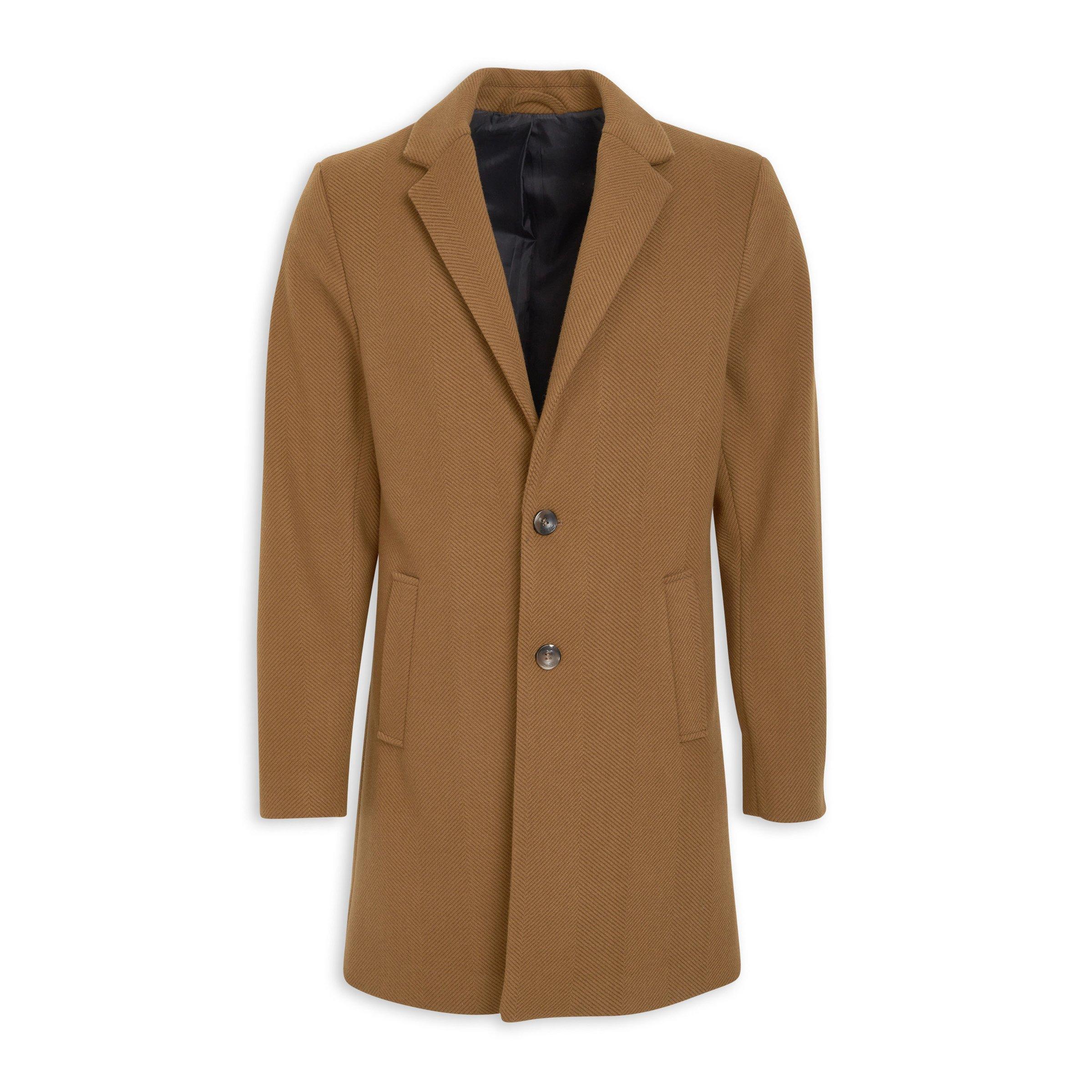 Camel Melton Coat (3204735) | UZZI