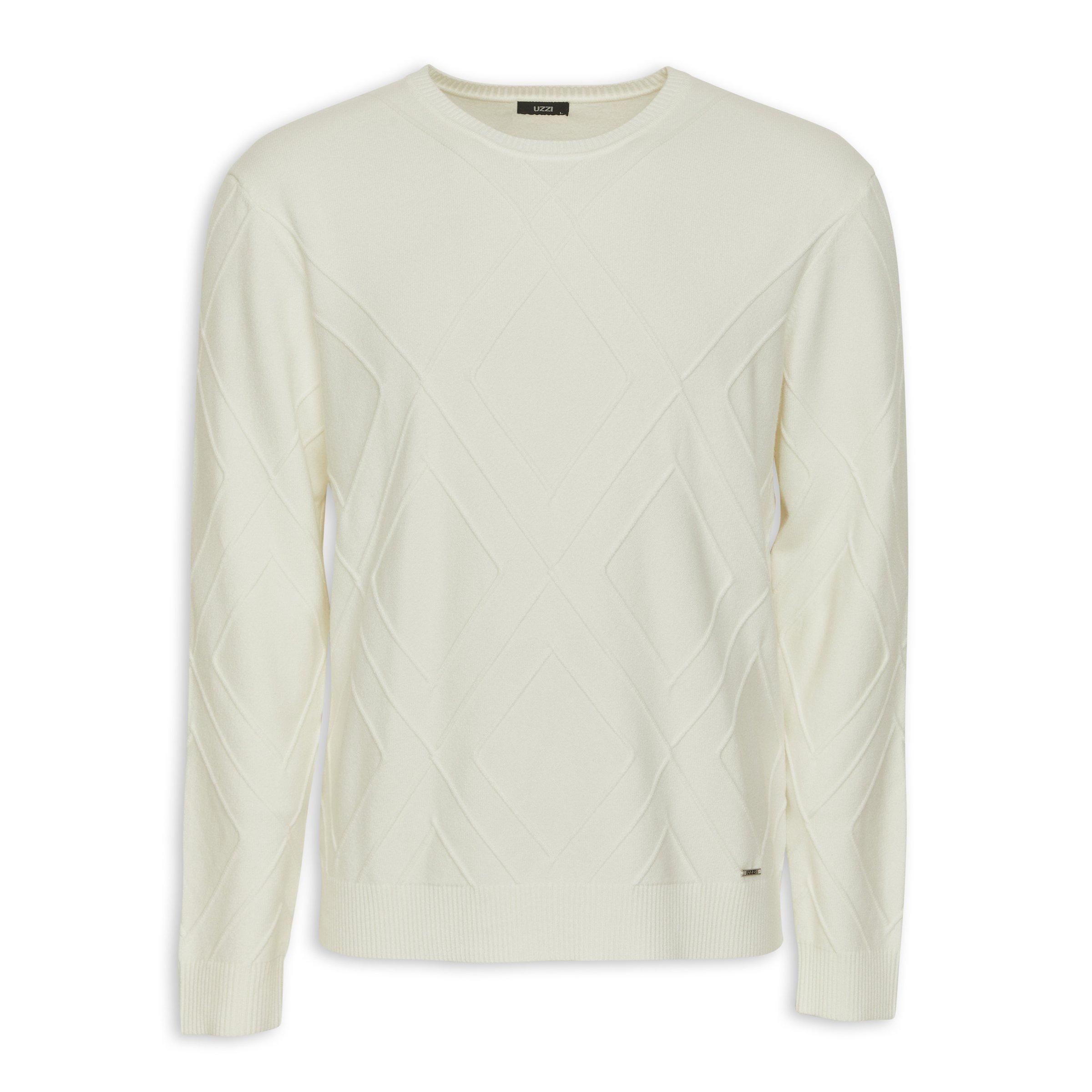 Beige Diamond Texture Jersey (3204756) | UZZI