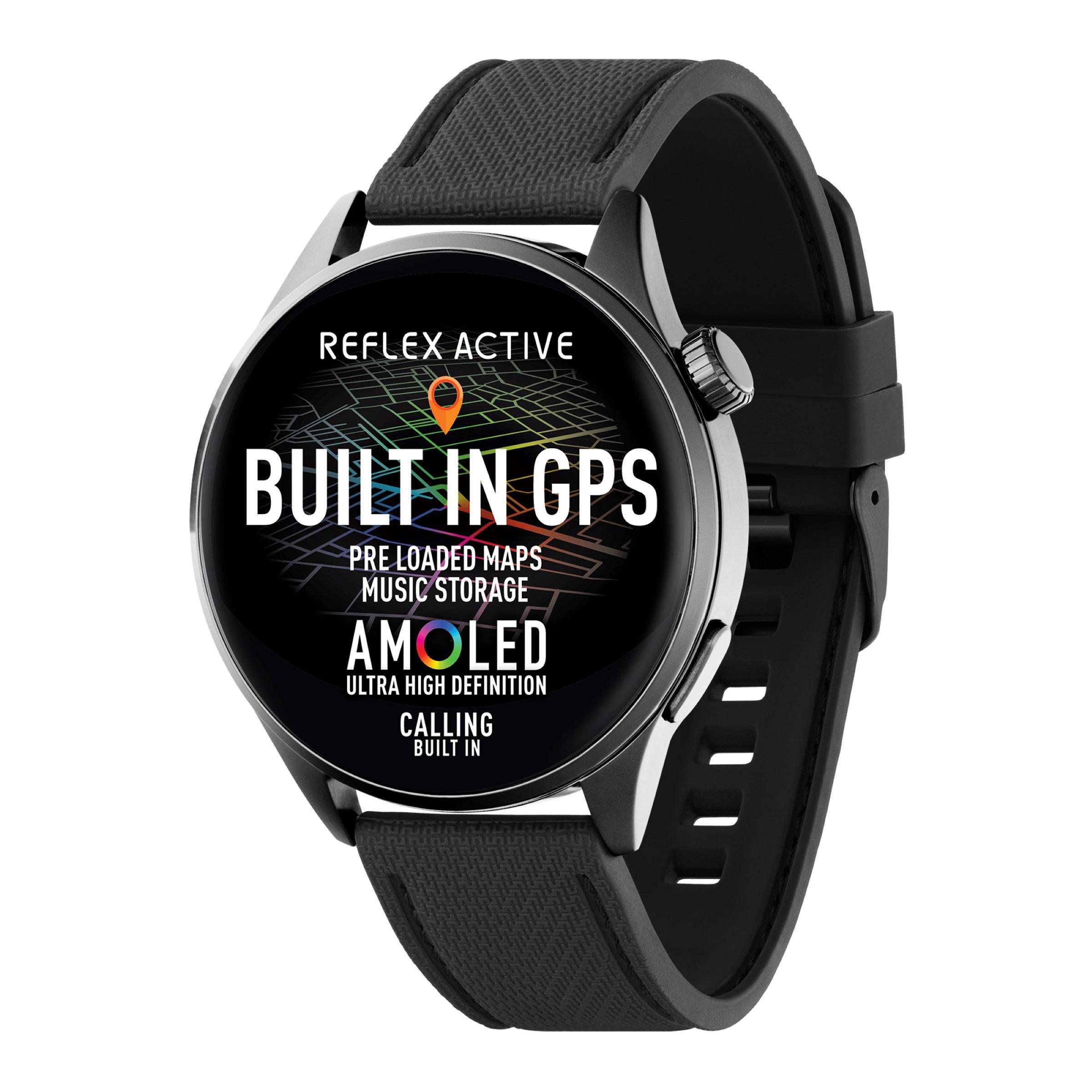Black Silicone Series 45 Smart Watch (3204825) | Reflex Active