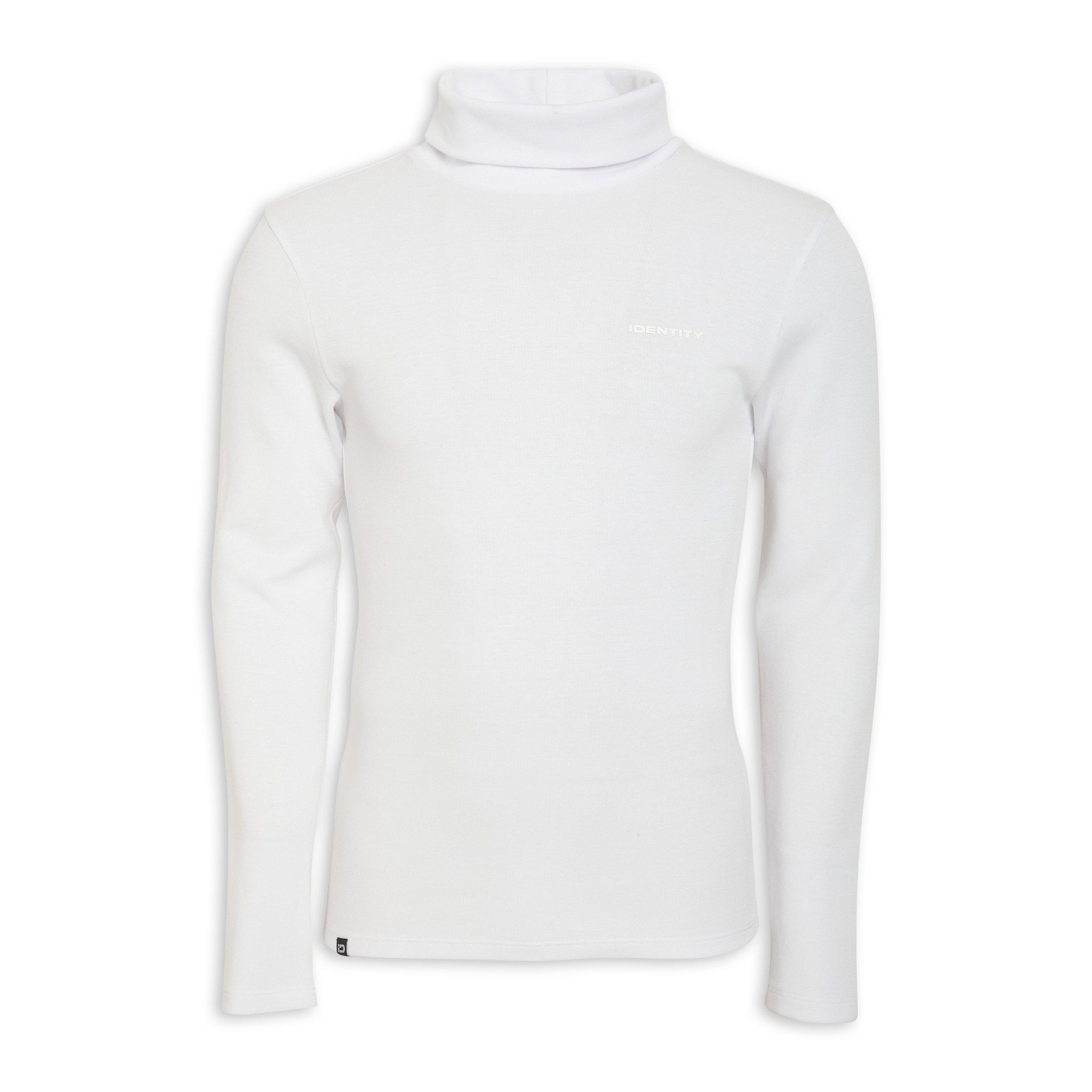 White Polo Neck T-shirt (3205063) | Identity