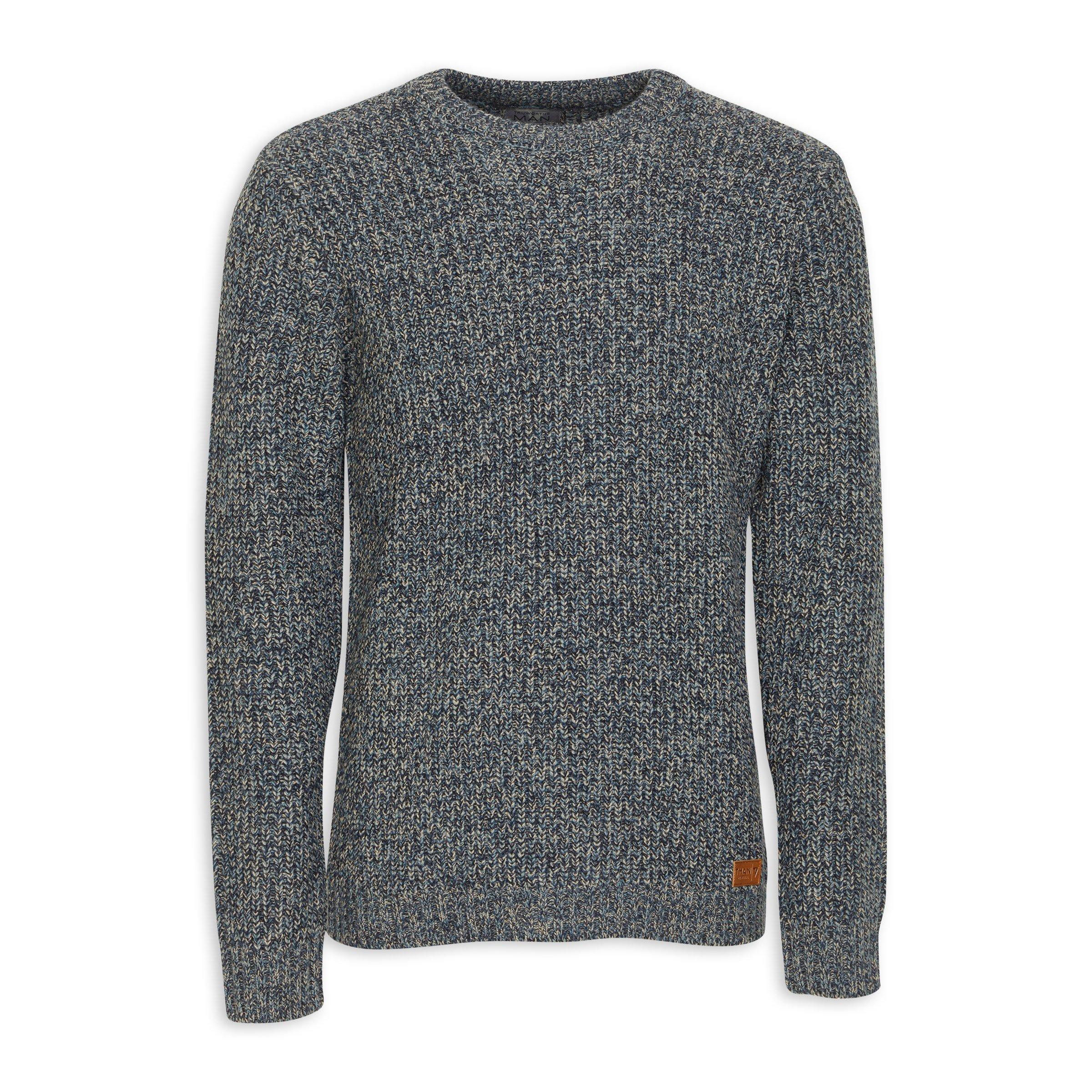 Blue Marled Print Jersey (3205096) | Truworths Man