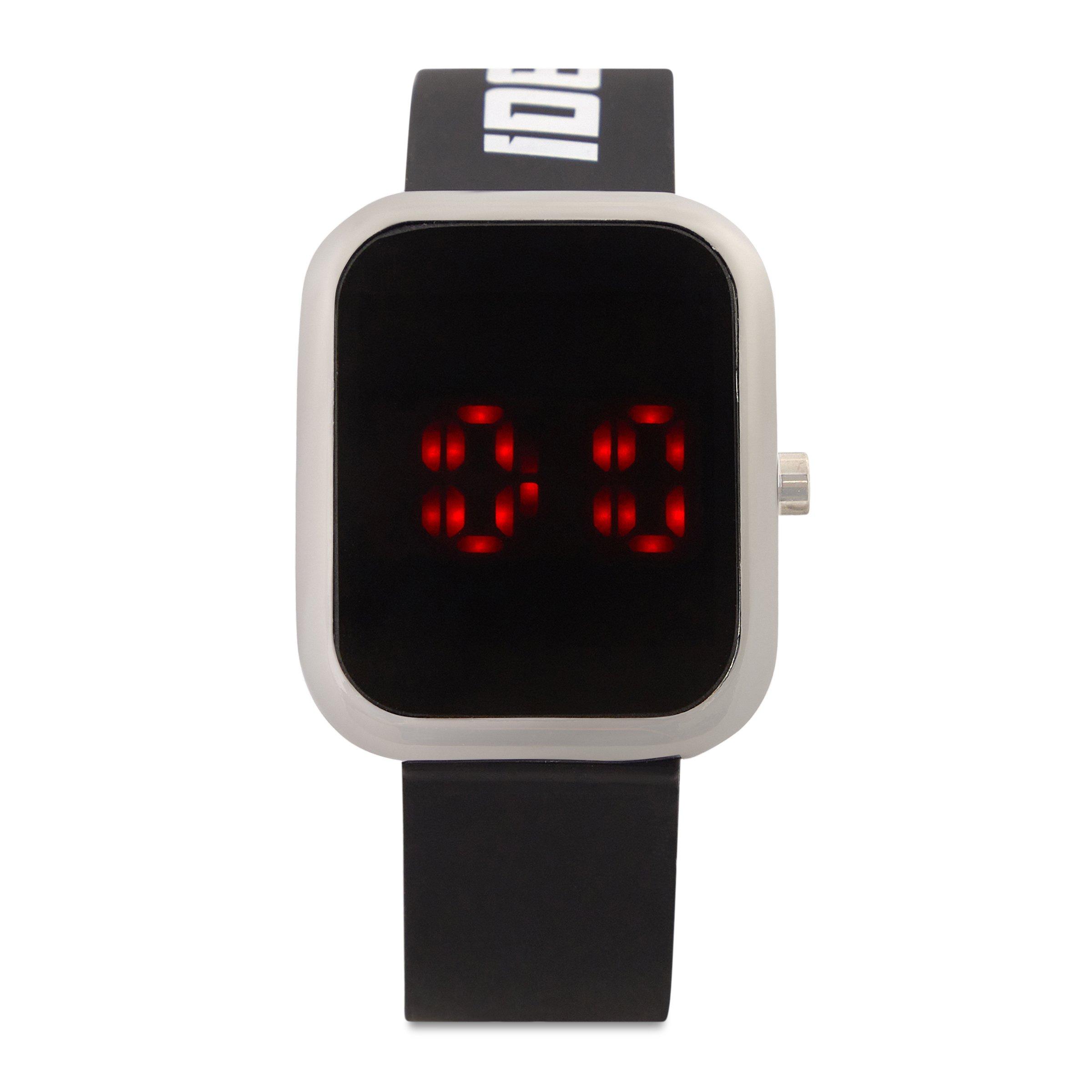Black Digital Rubber Strap Watch (3205336) | Identity