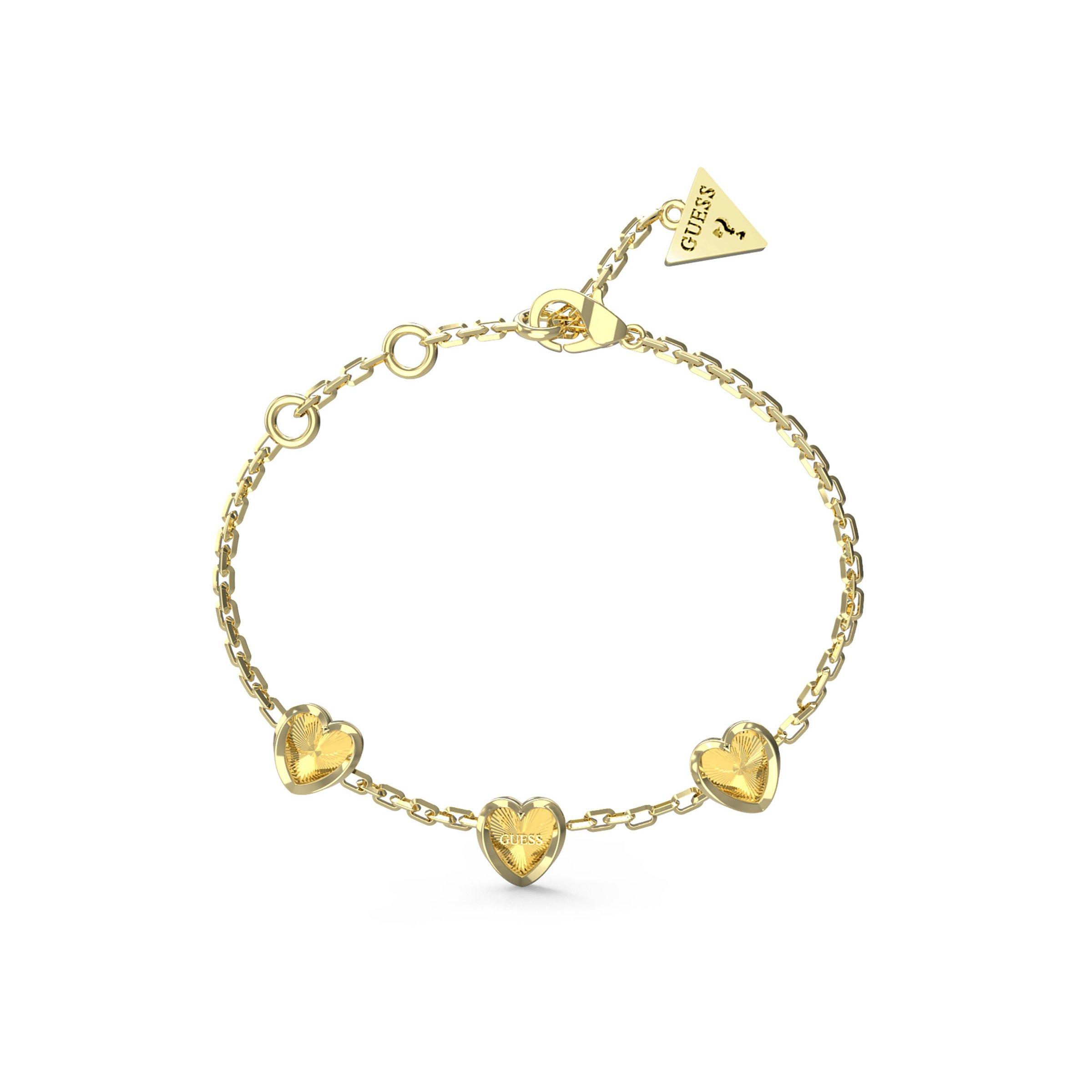 Gold Multi Heart Bracelet (3205344) | GUESS