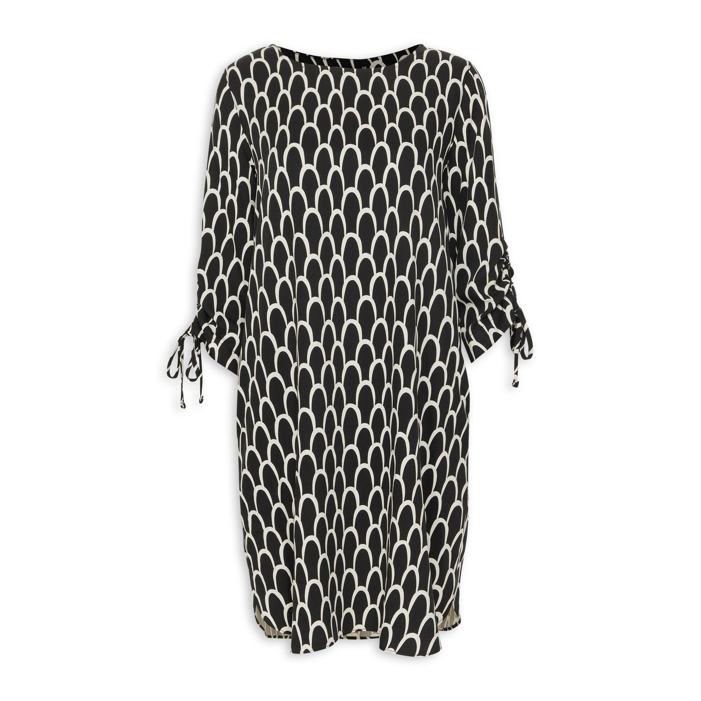 Black Geometric Print Dress (3205417) | Earthaddict
