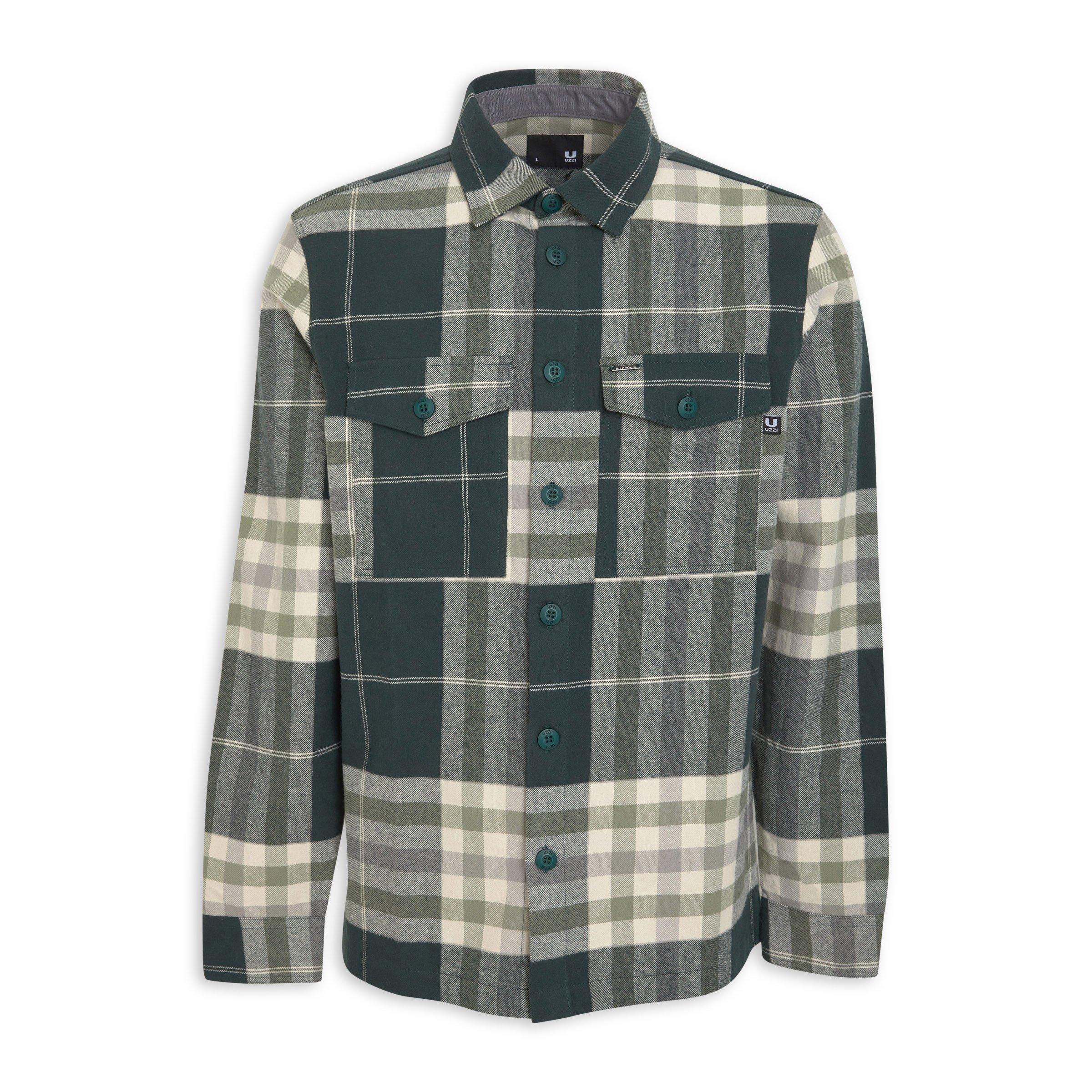 Green Check Shacket (3205469) | UZZI