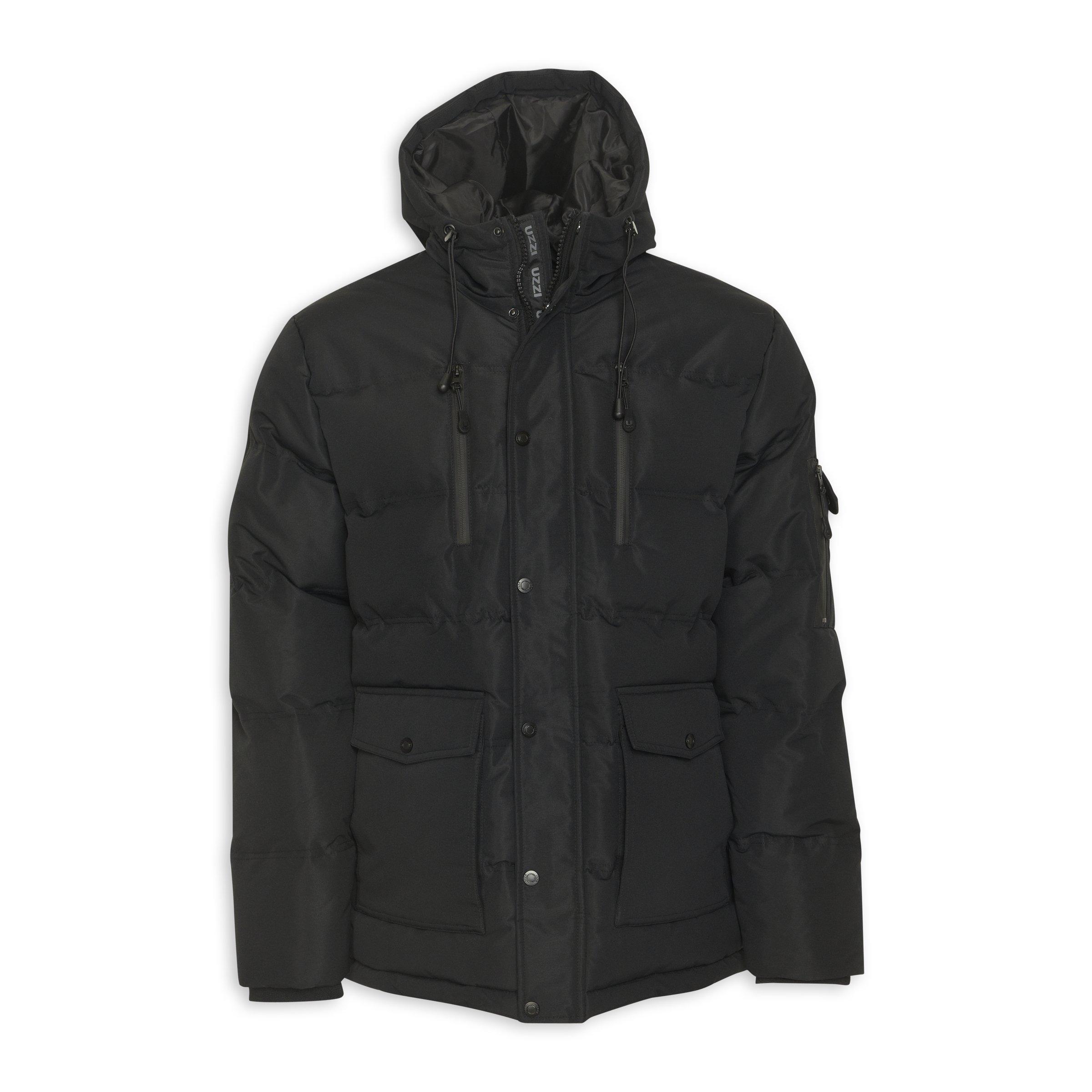 Black Parka Jacket (3205595) | UZZI
