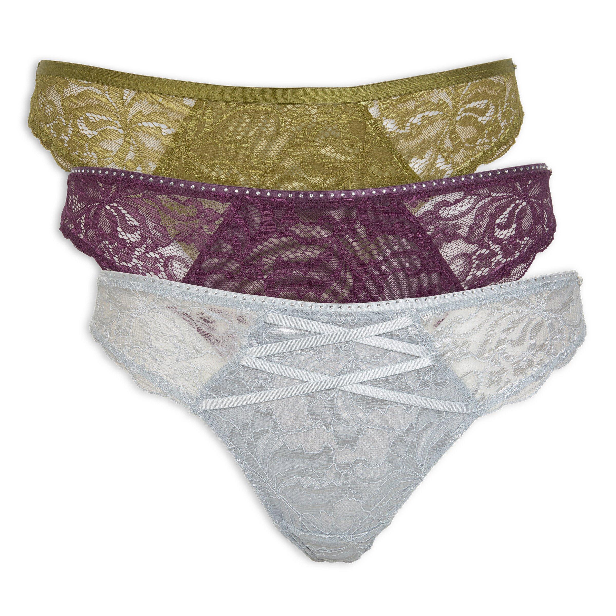 3-pack Lace Brazilian Panties (3205604) | Intrigue