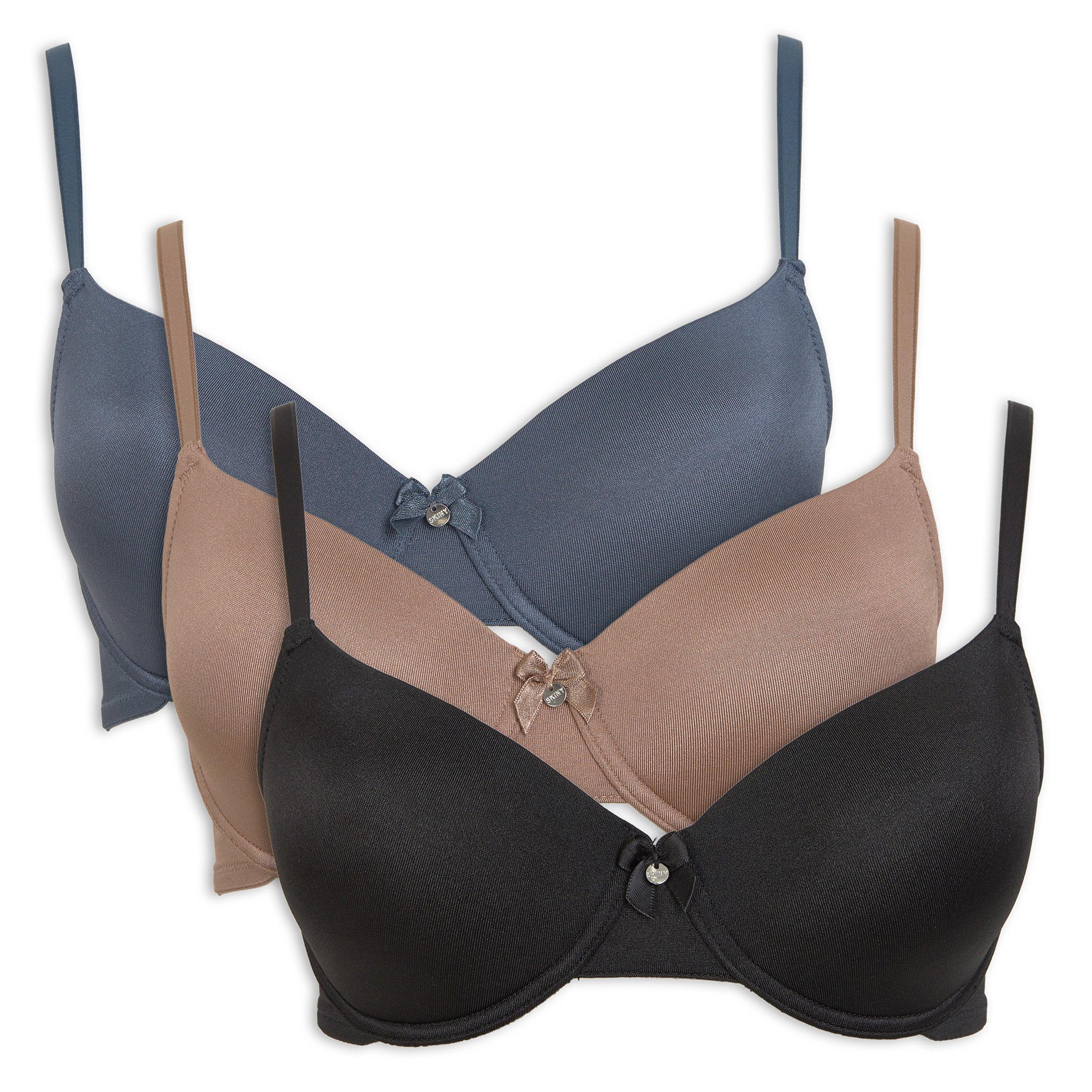 3-pack Padded Plunge Bras (3205620) | Skiny