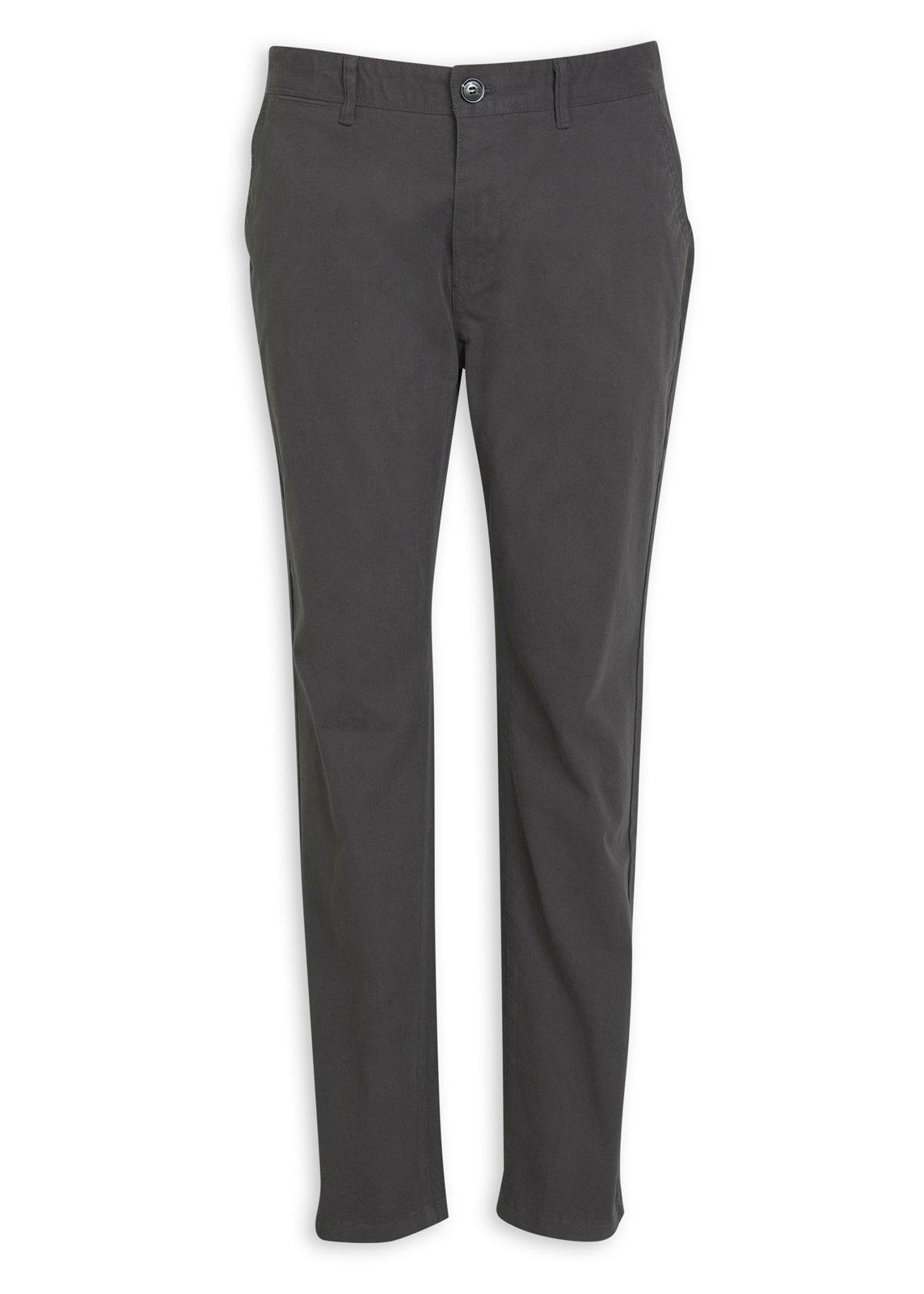 Charcoal Grey Straight Leg Pants (3205785) | Truworths Man