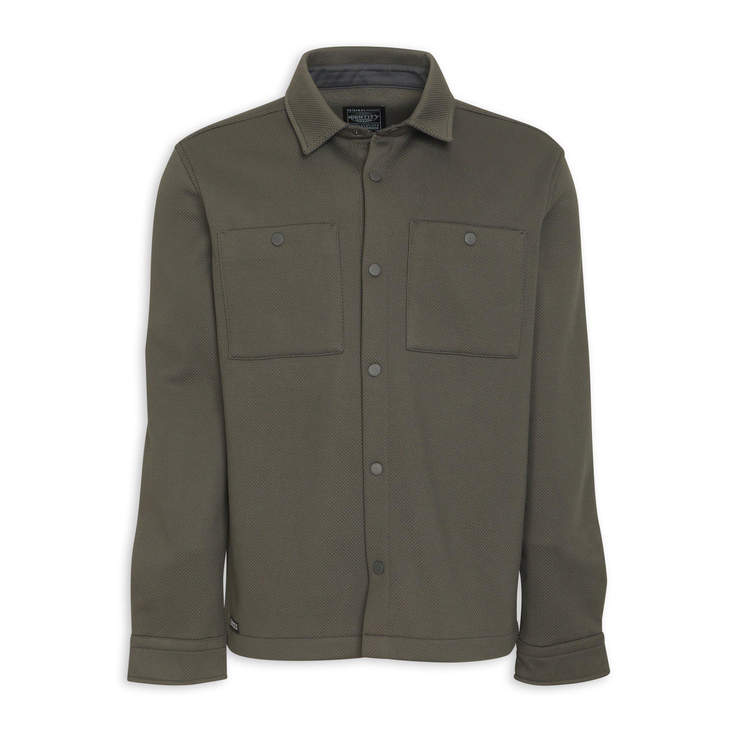 Charcoal Grey Shacket (3205827) | Identity