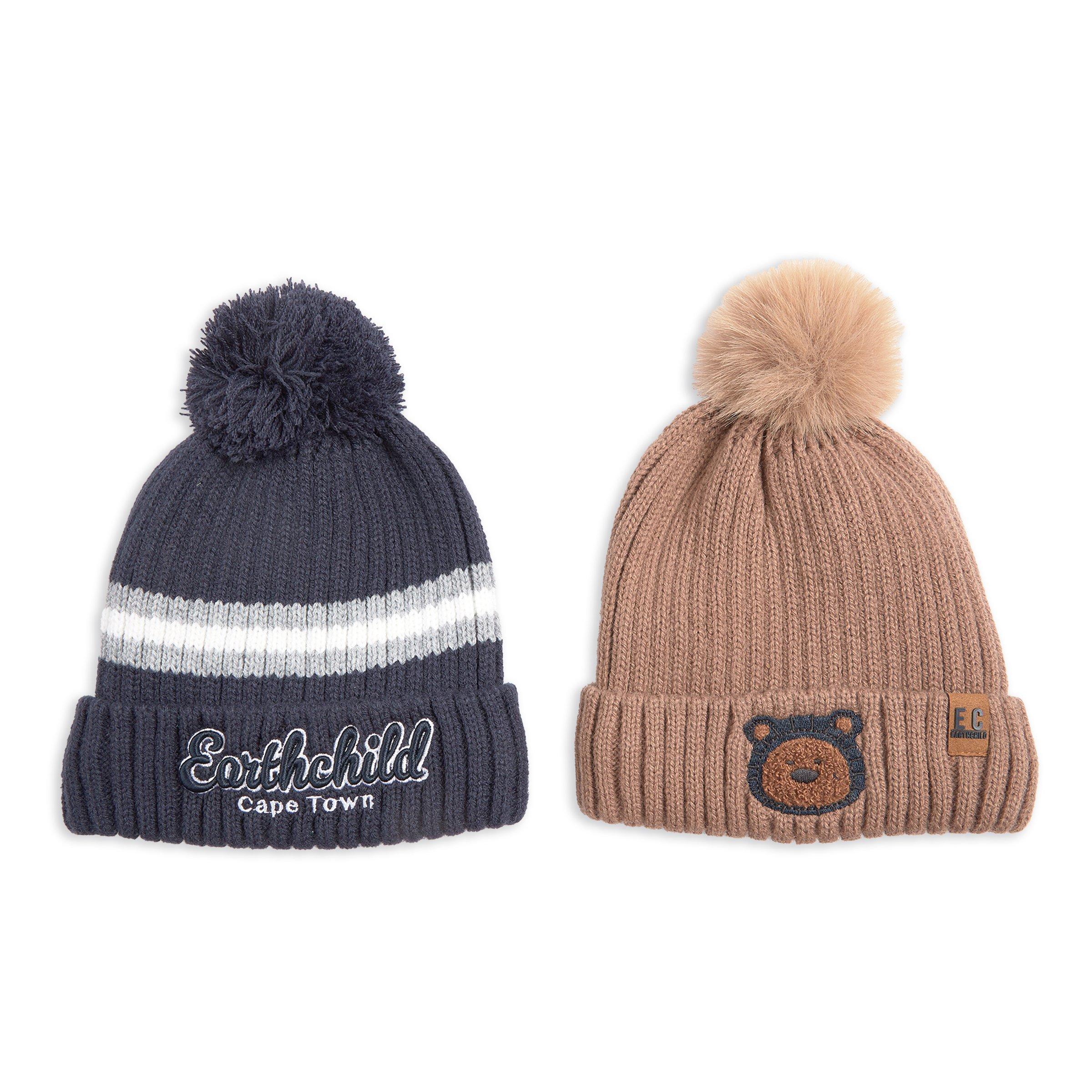 Baby Boys 2-pack Beanies (3205832) | Earthchild
