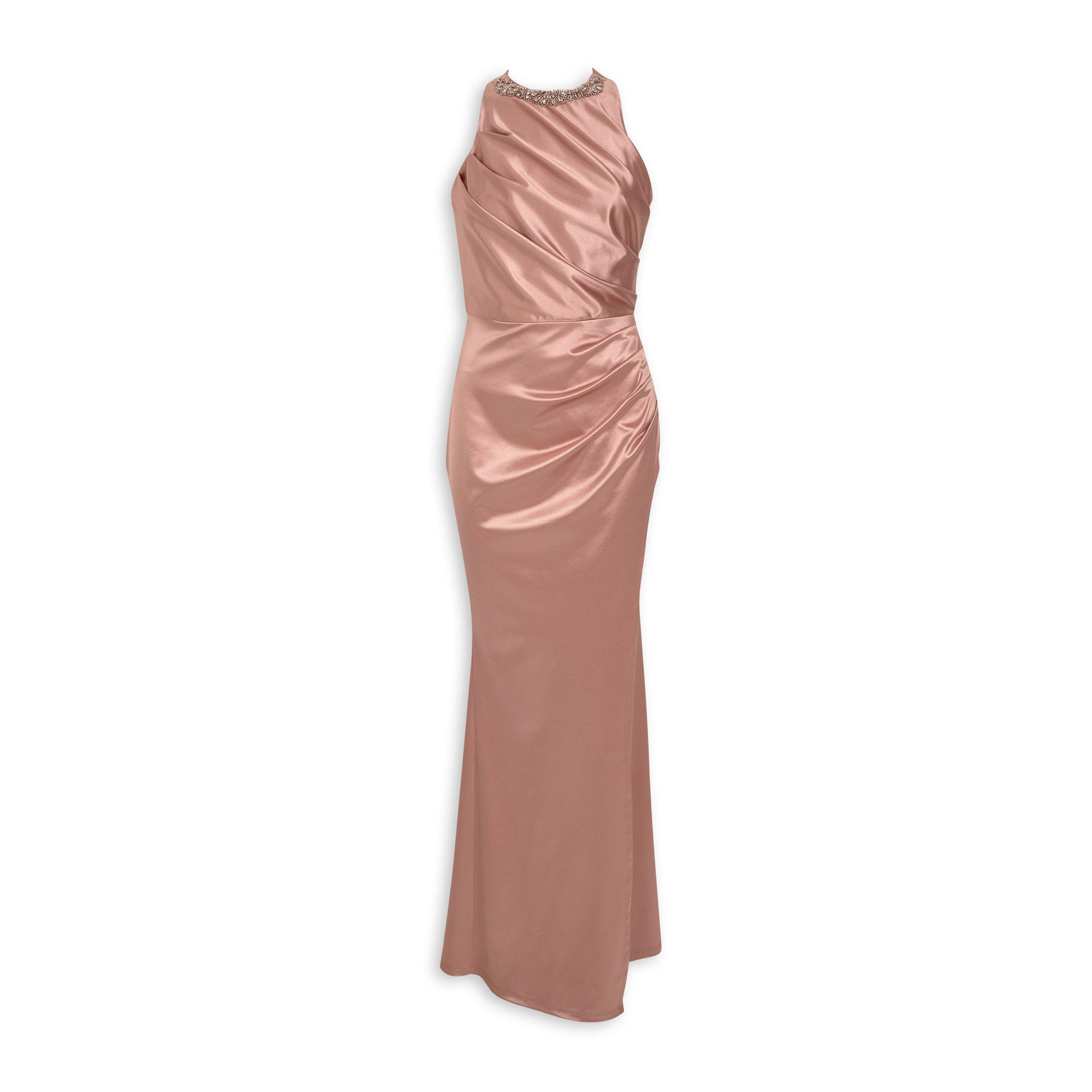 Dusty Pink Column Dress (3206112) | Emily Moon
