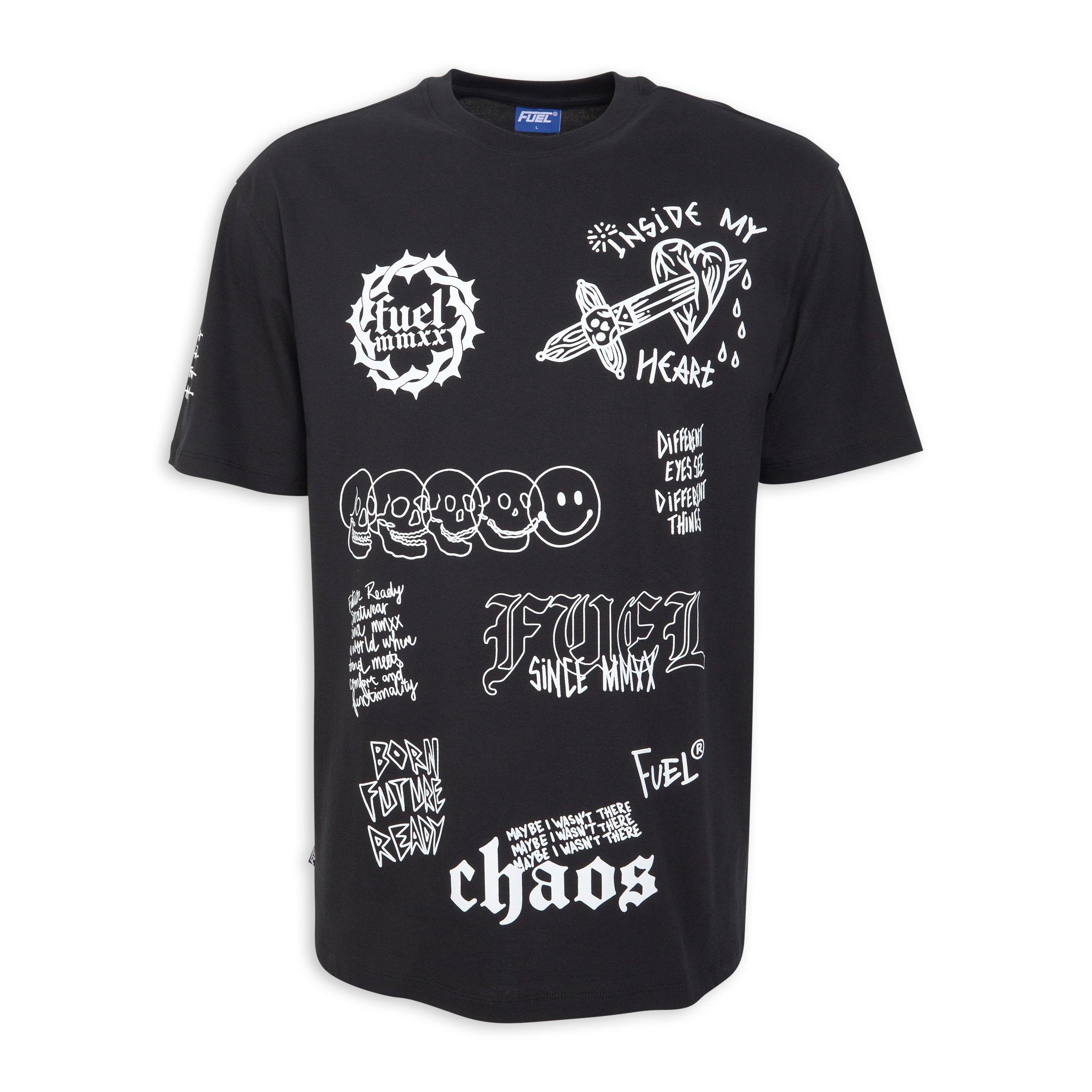Black Graphic T-shirt (3206126) | Fuel