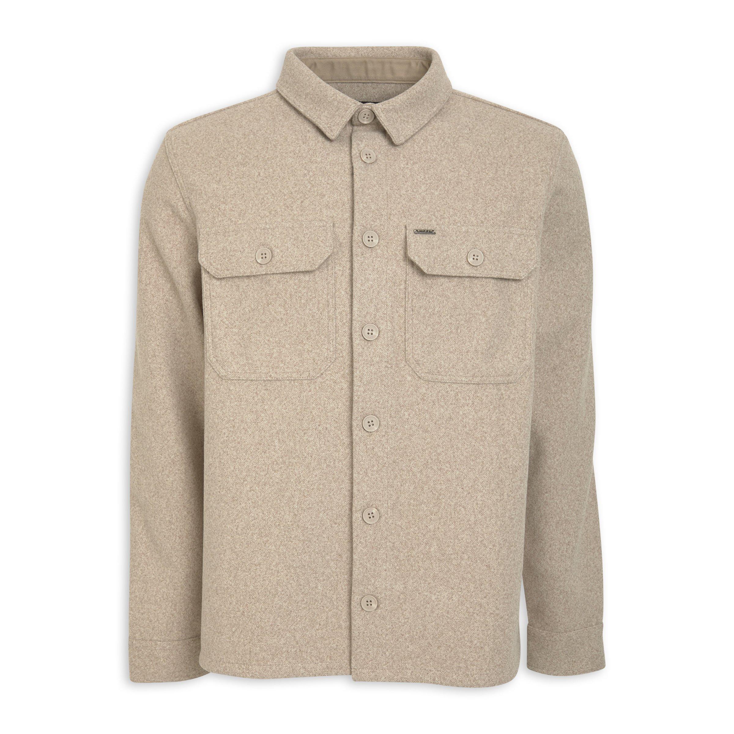 Beige Shacket (3206152) | UZZI