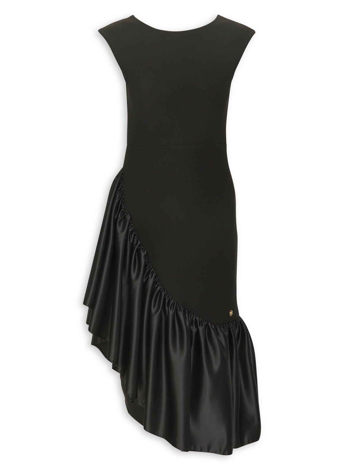 Black Fit and Flare Combo Dress (3206155) | Daniel Hechter