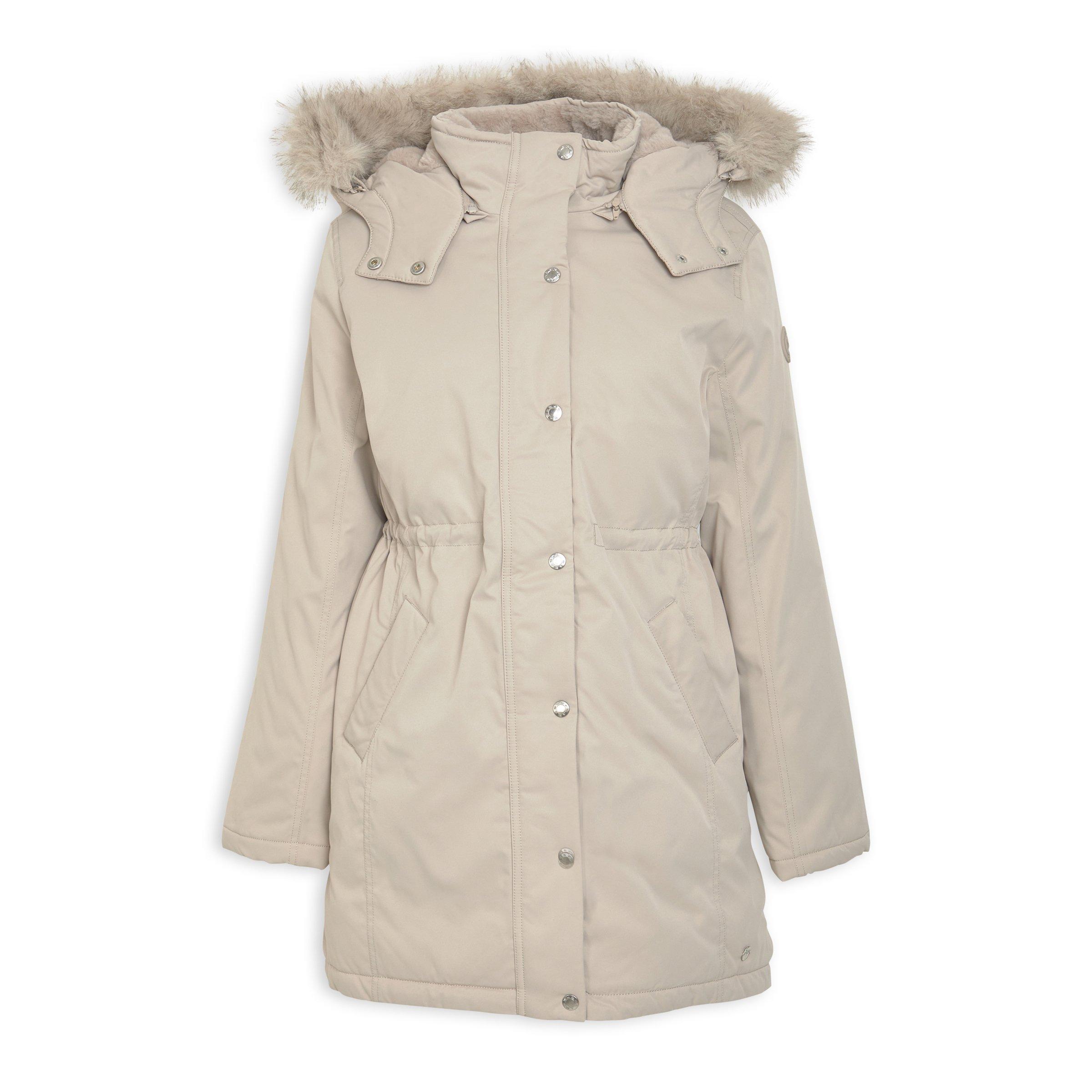 Beige Padded Parka Jacket (3206214) | TRS