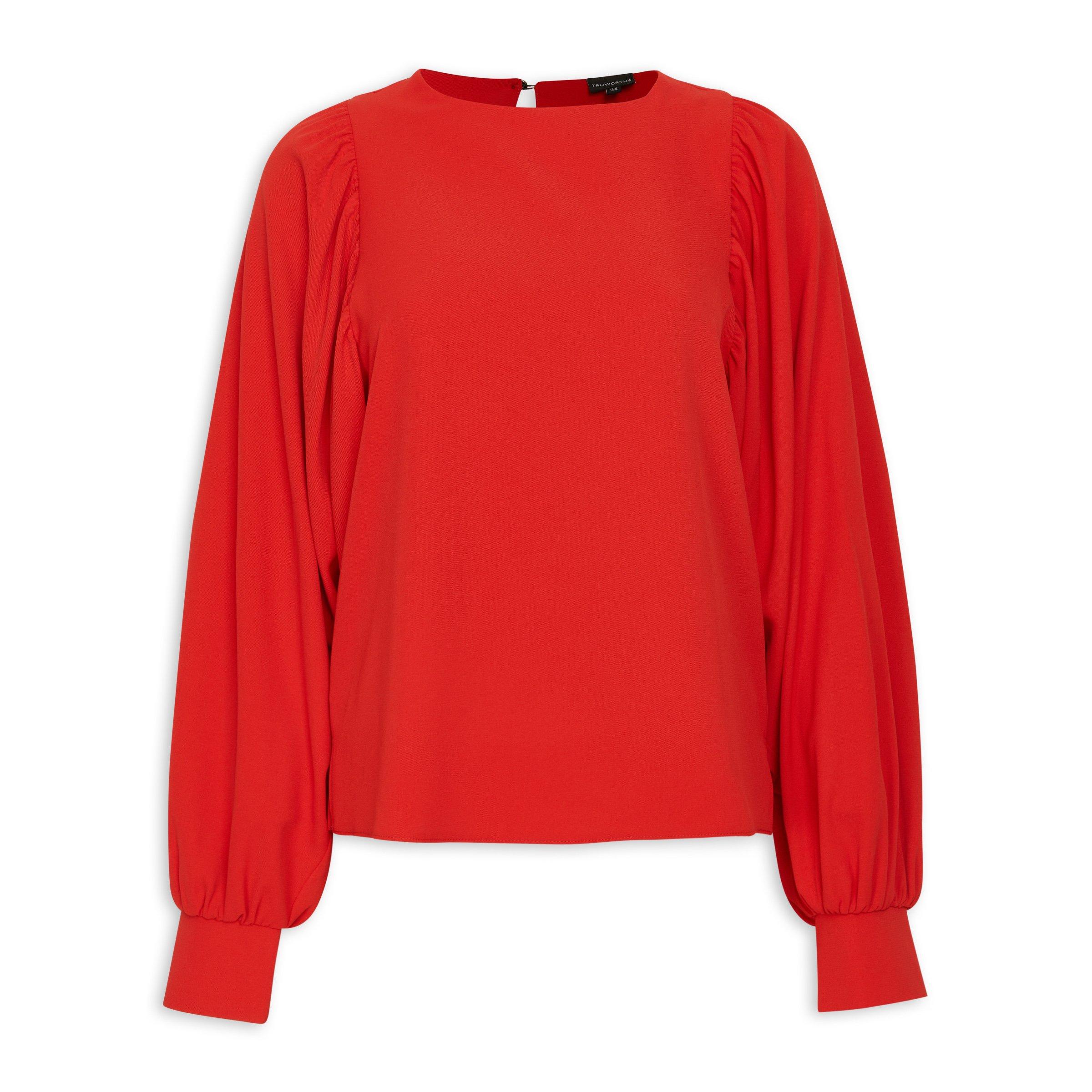 Red Shell Top (3206384) | Truworths