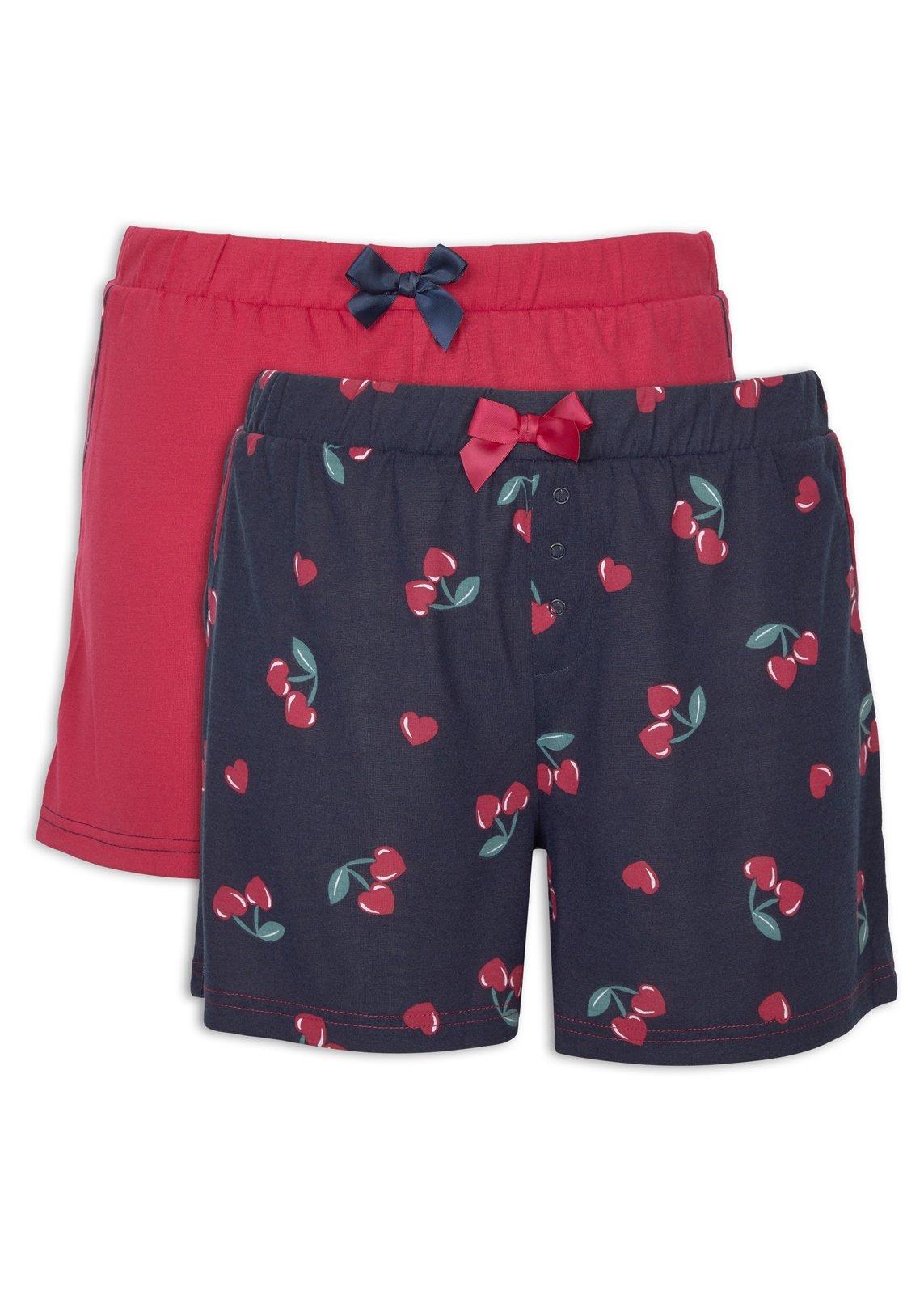 Red and Navy Pyjama Shorts 2-pack (3206580) | Skiny