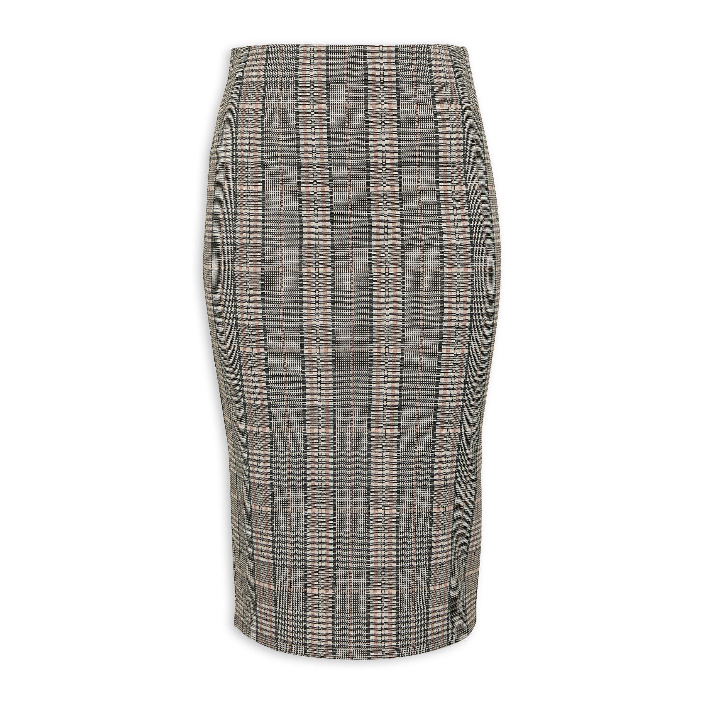 Grey Check Bodycon Skirt (3206665) | Identity