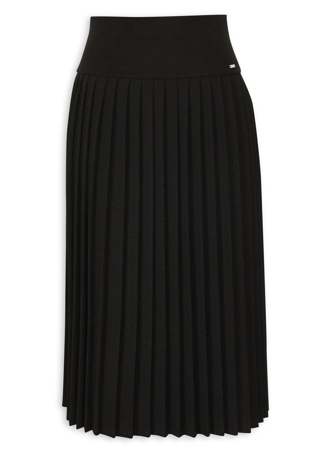 Black Pleated Basque Skirt (3206668) | Finnigans