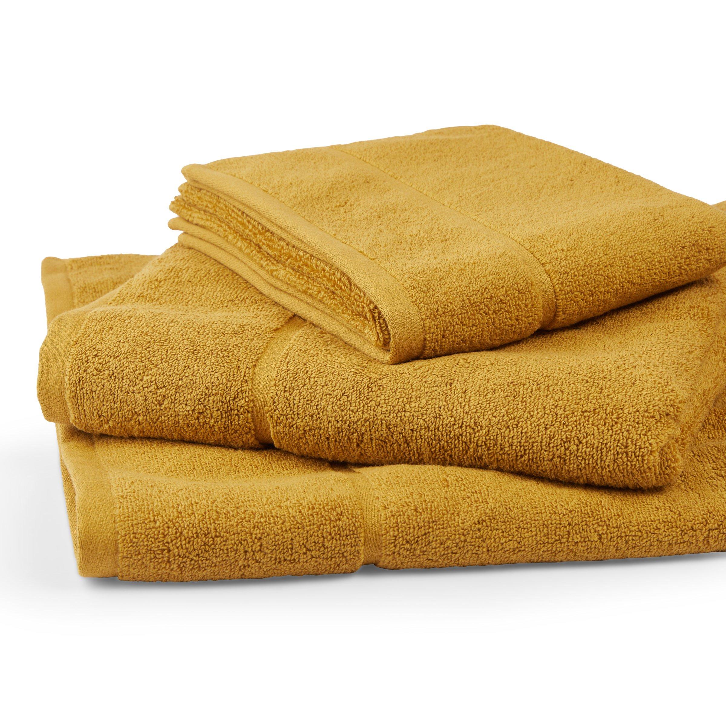 Zero Twist Ochre Towel (3207046) | Loads of Living
