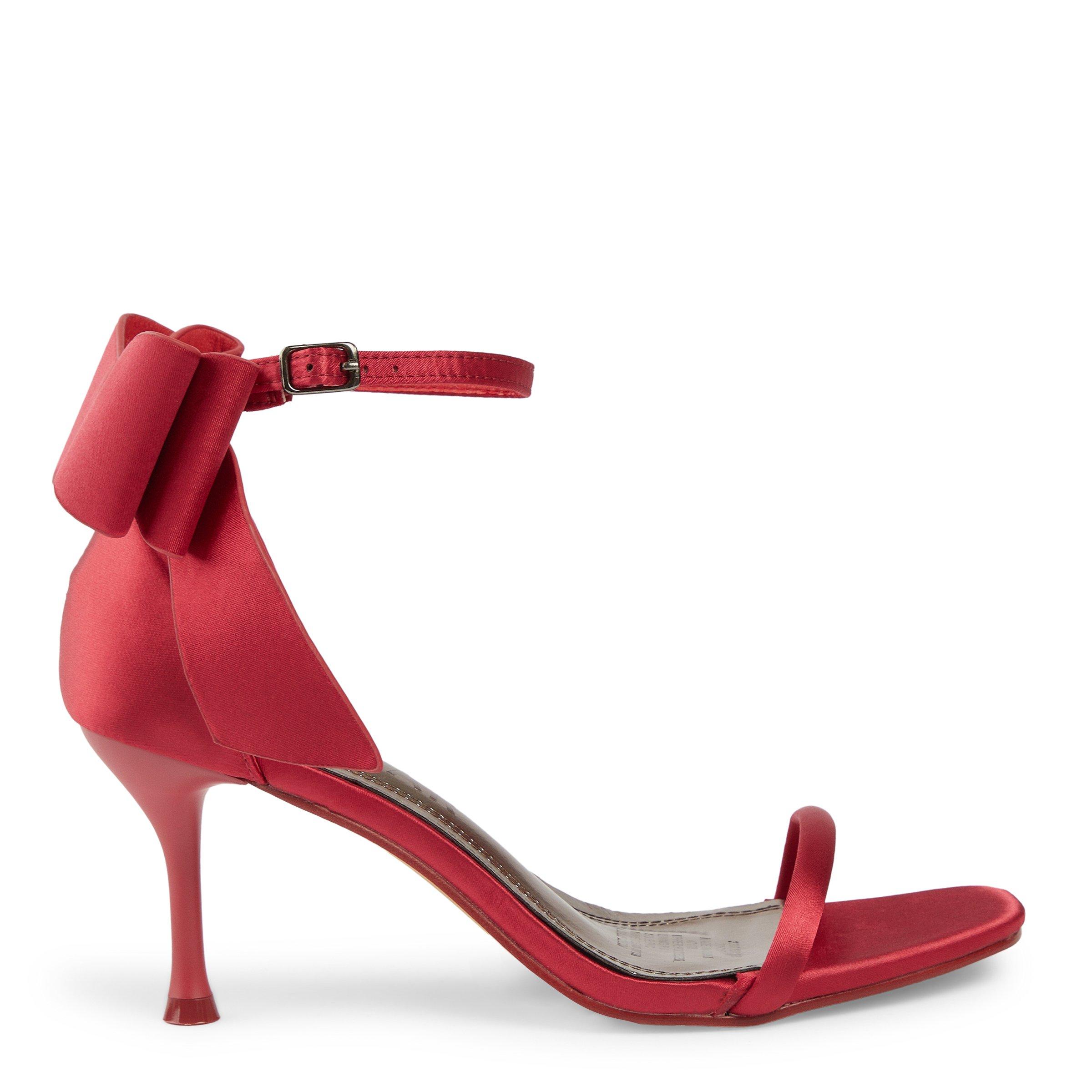Red Ankle Strap Heels with Bow (3207136) | Inwear
