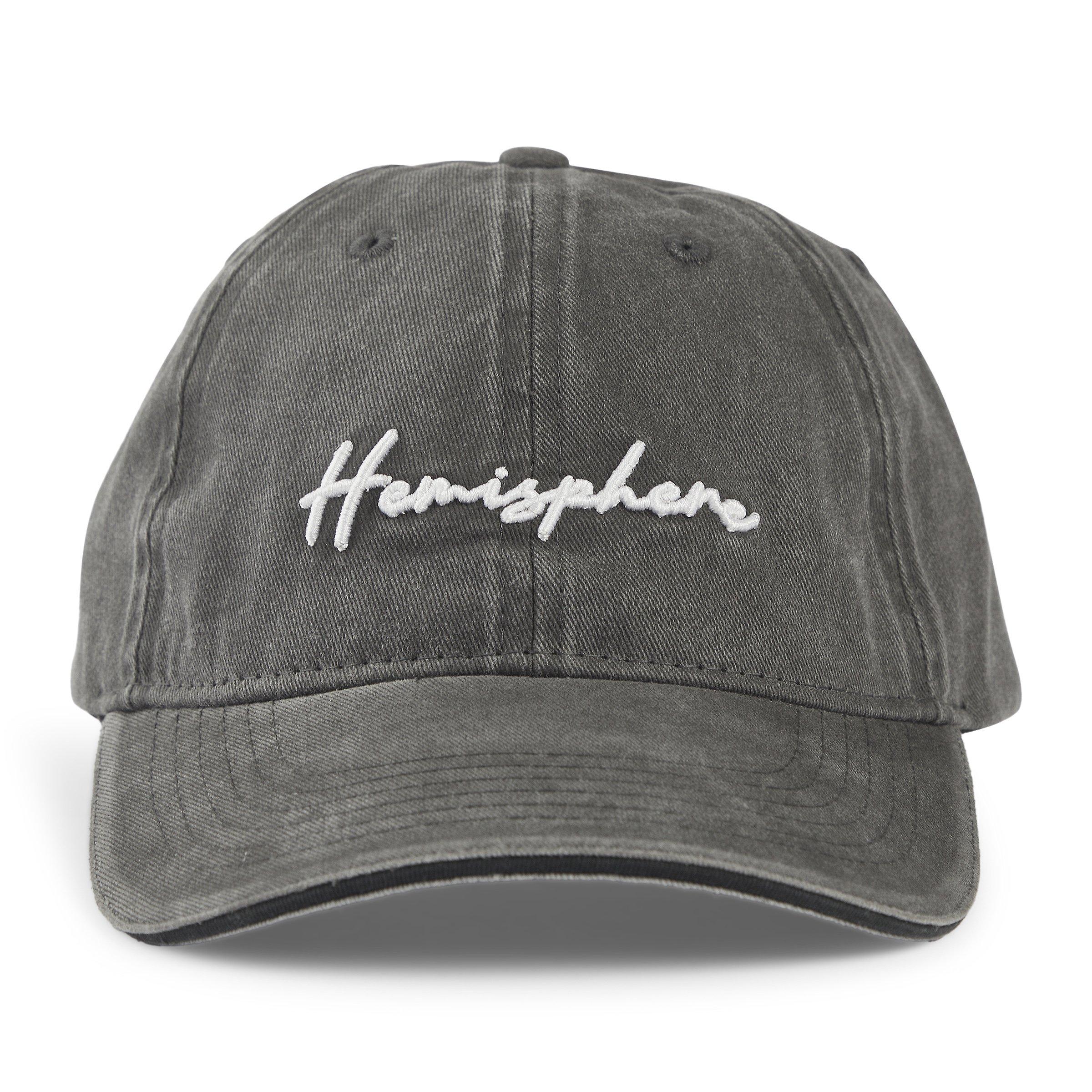 Charcoal Grey Washed Peak Cap (3207153) | Hemisphere