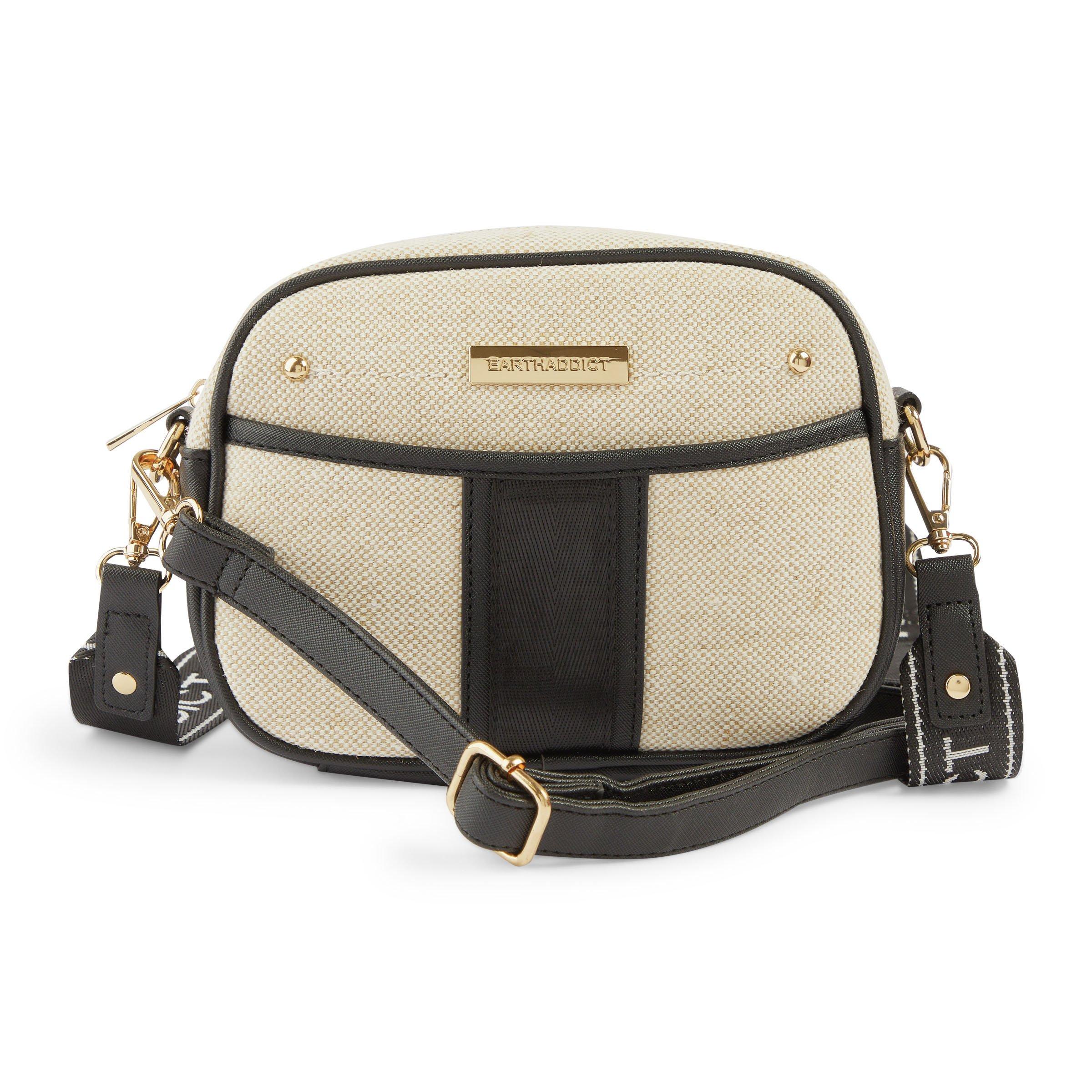 Beige and Black Crossbody Bag (3207275) | Earthaddict