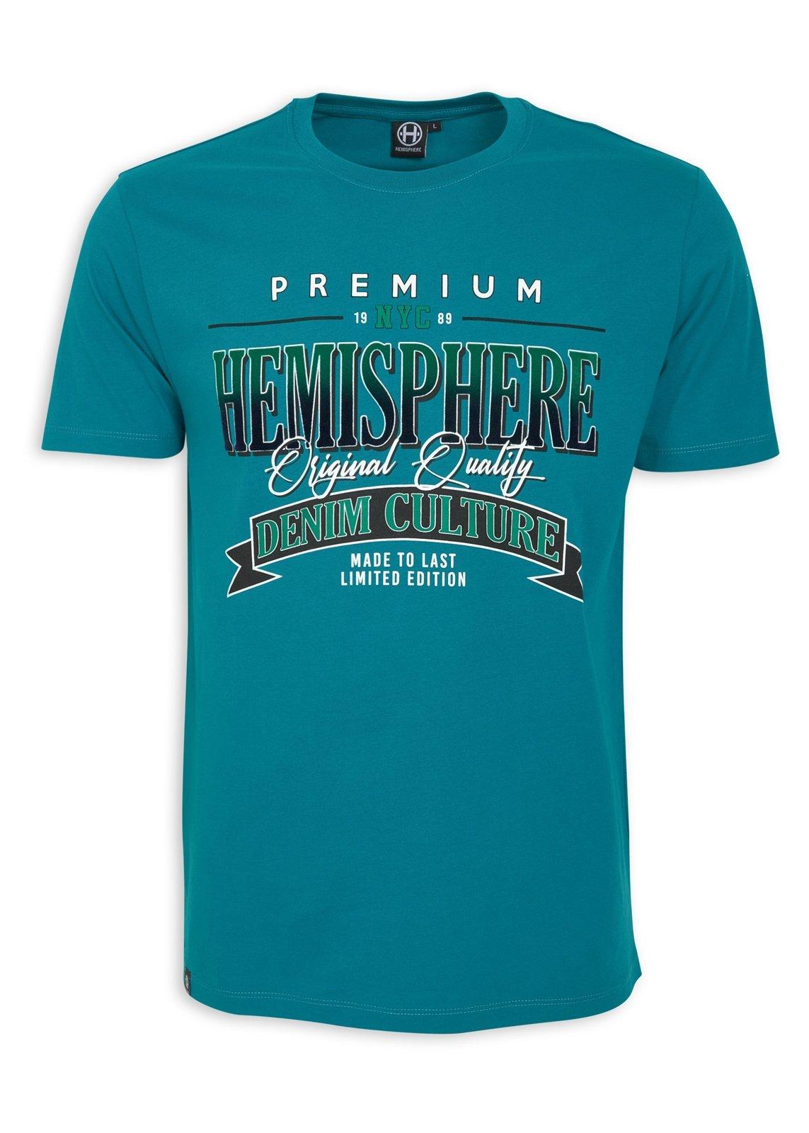 Teal Branded T-shirt (3207461) | Hemisphere
