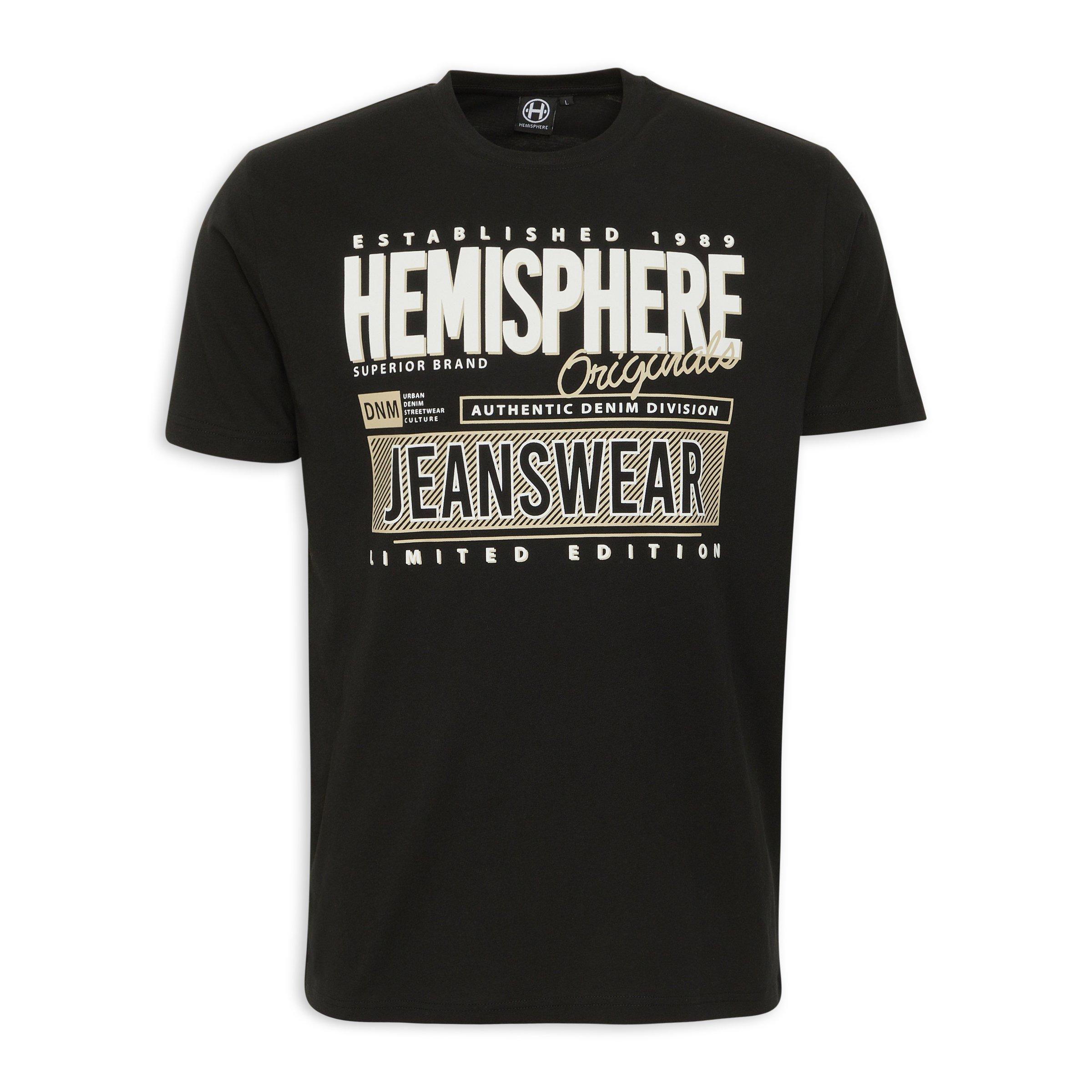 Black Branded T-shirt (3207682) | Hemisphere