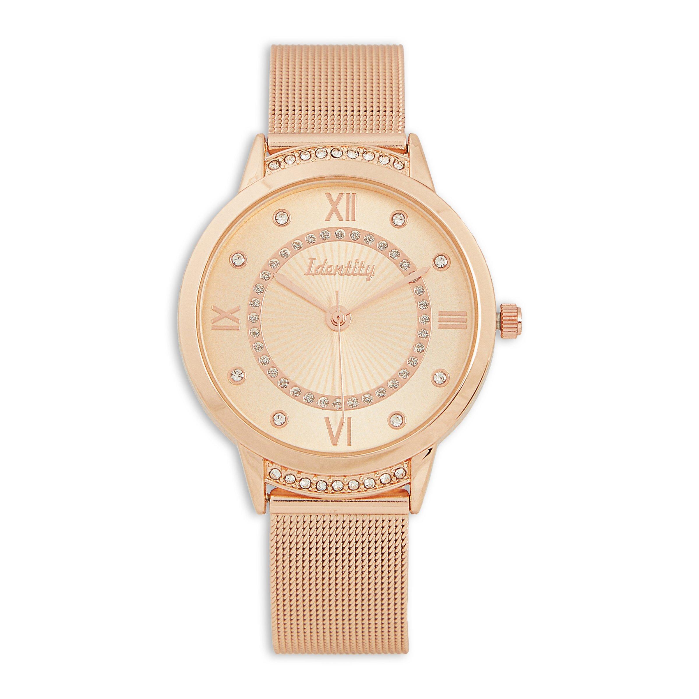 Rose Gold Mesh Watch (3207823) | Identity