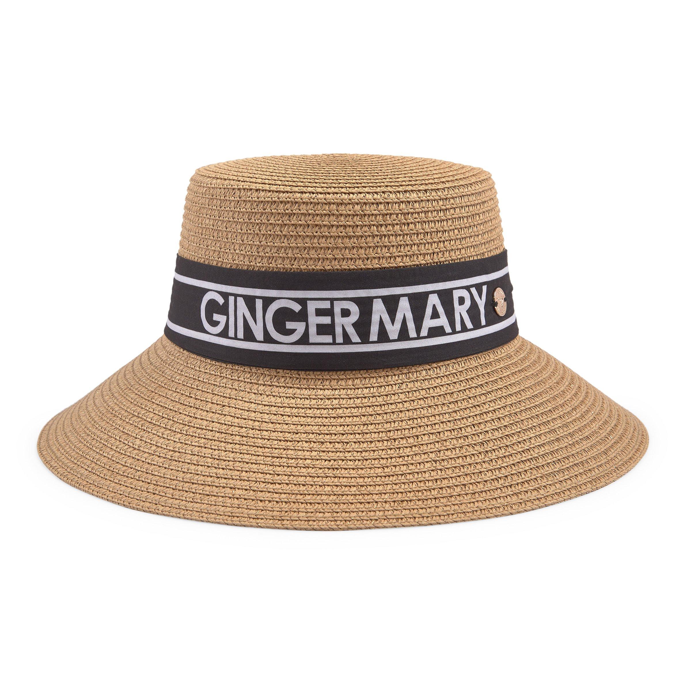 Beige Straw Hat with Ribbon (3208097) | Ginger Mary