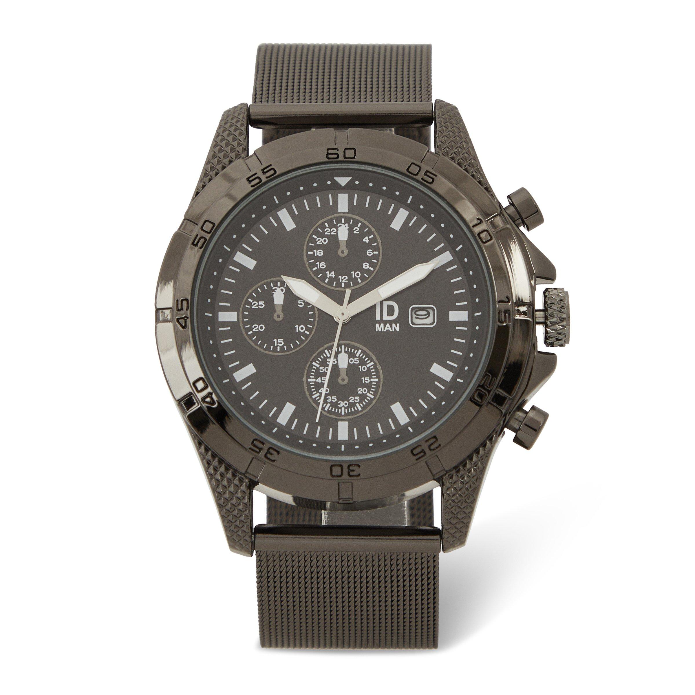 Black Mesh Strap Watch (3208164) | Identity
