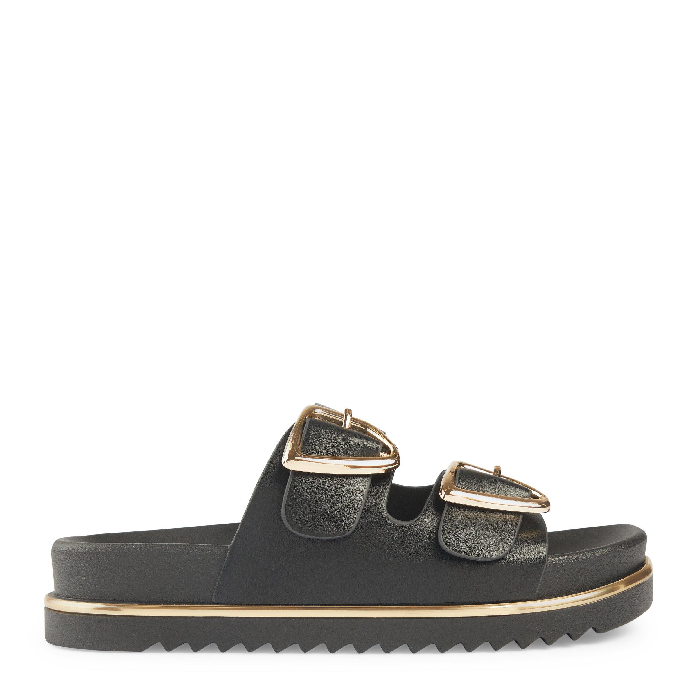 Black and Gold Mule Sandals (3208386) | Truworths