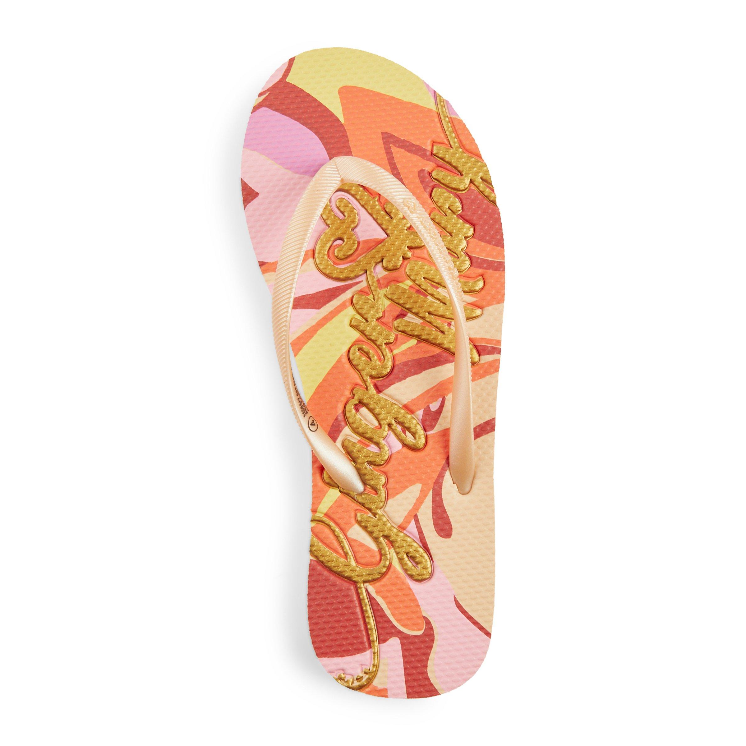 Orange Multi Flip Flops (3208547) | Ginger Mary