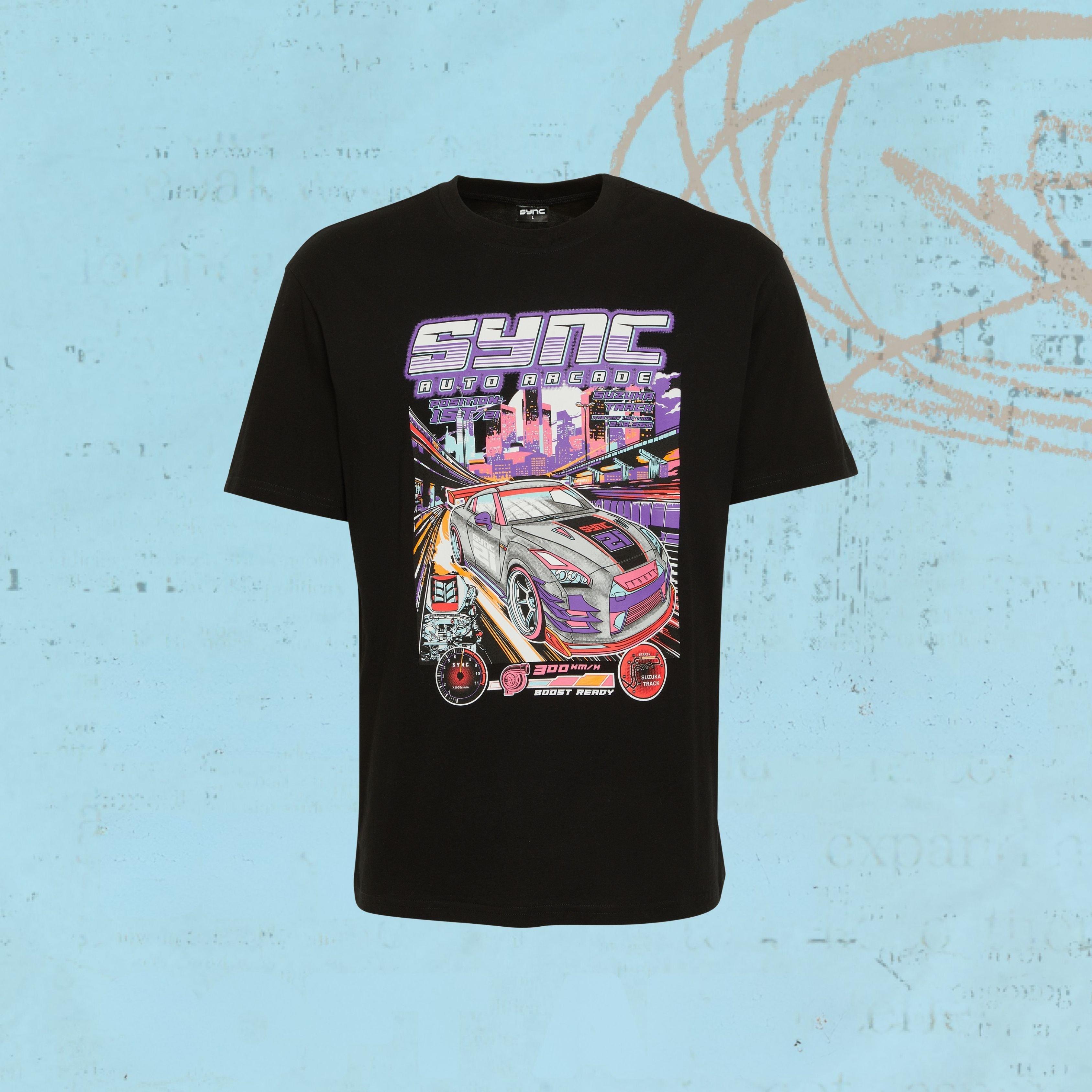 Black Graphic T-shirt (3208984) | Identity X Sync