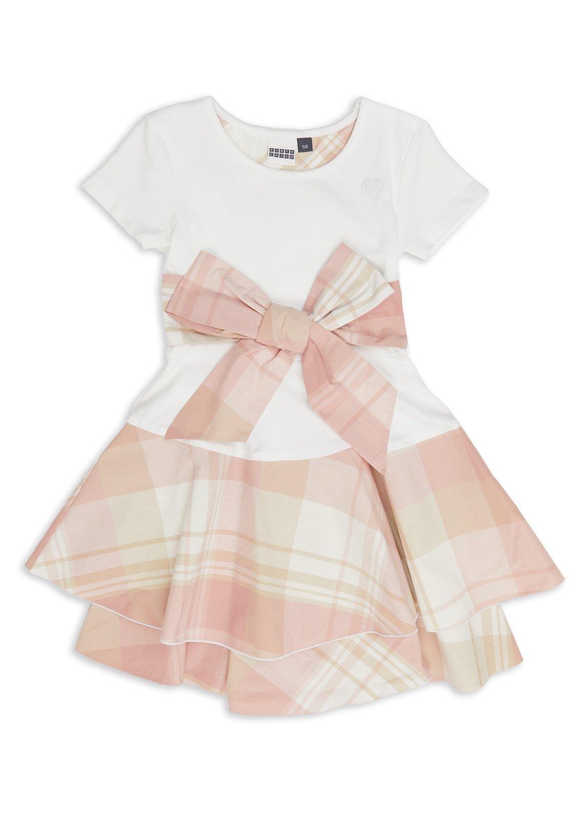 Kid Girls Pink Check Dress (3208988) | Earthchild