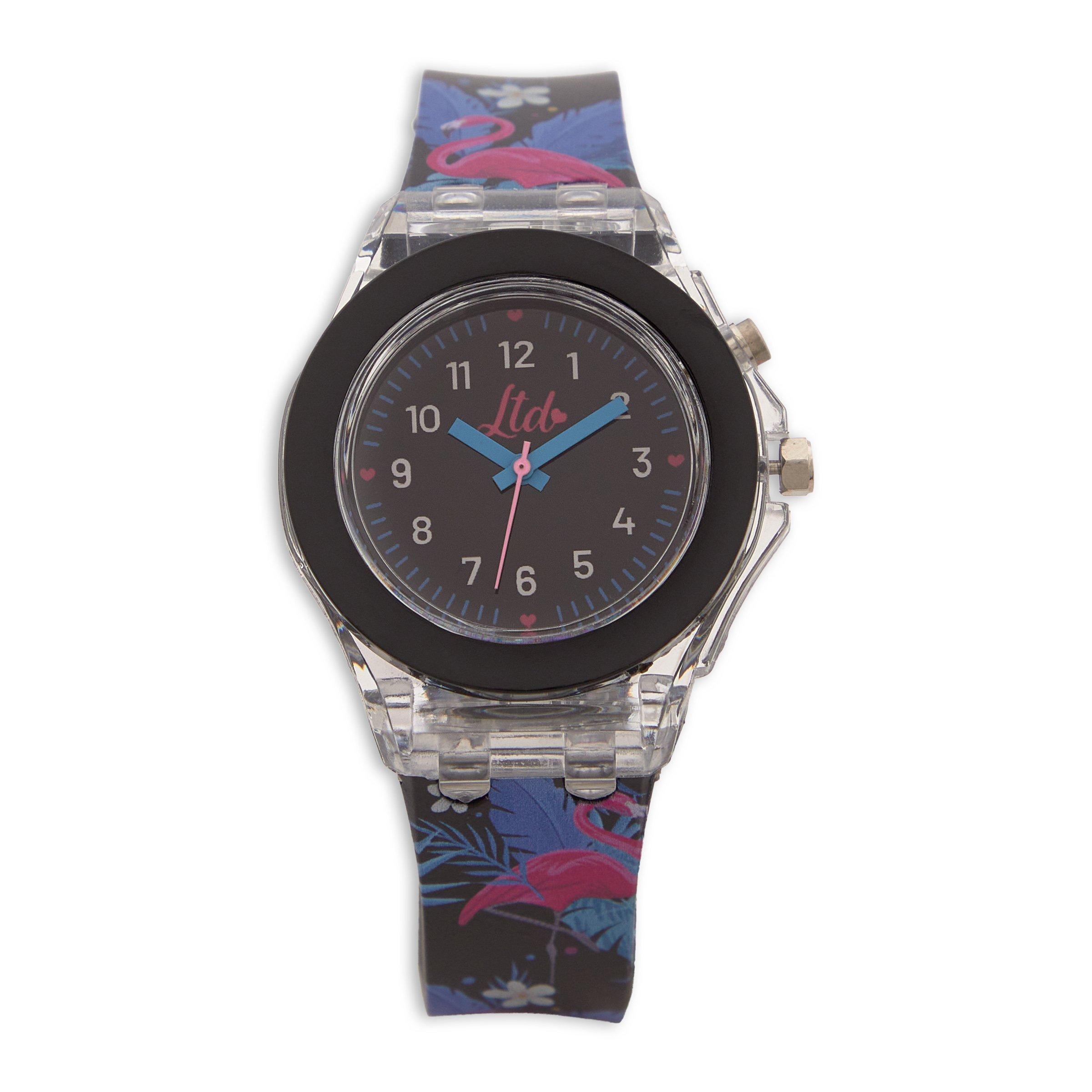 Black Tropical Light Up Watch (3209098) | LTD Kids