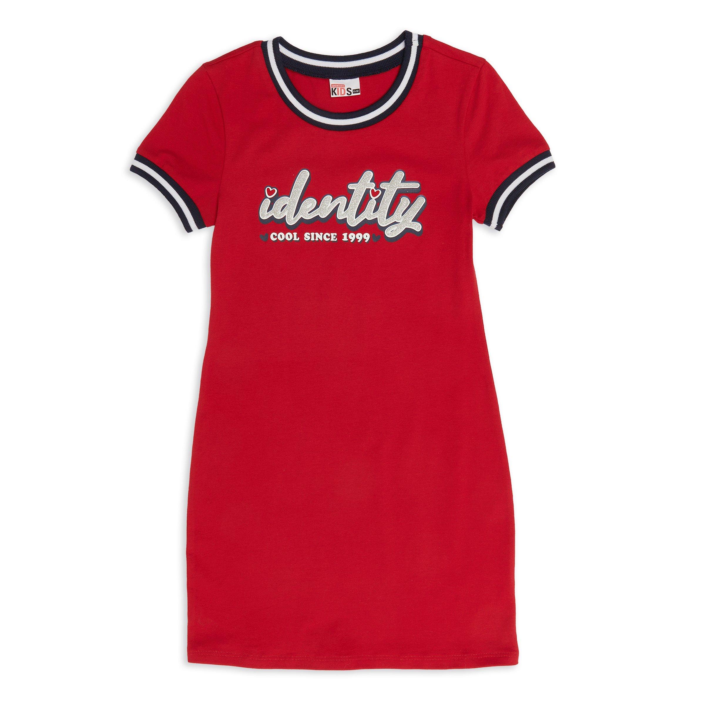 Girls Red Branded Bodycon Dress (3209116) | Identity
