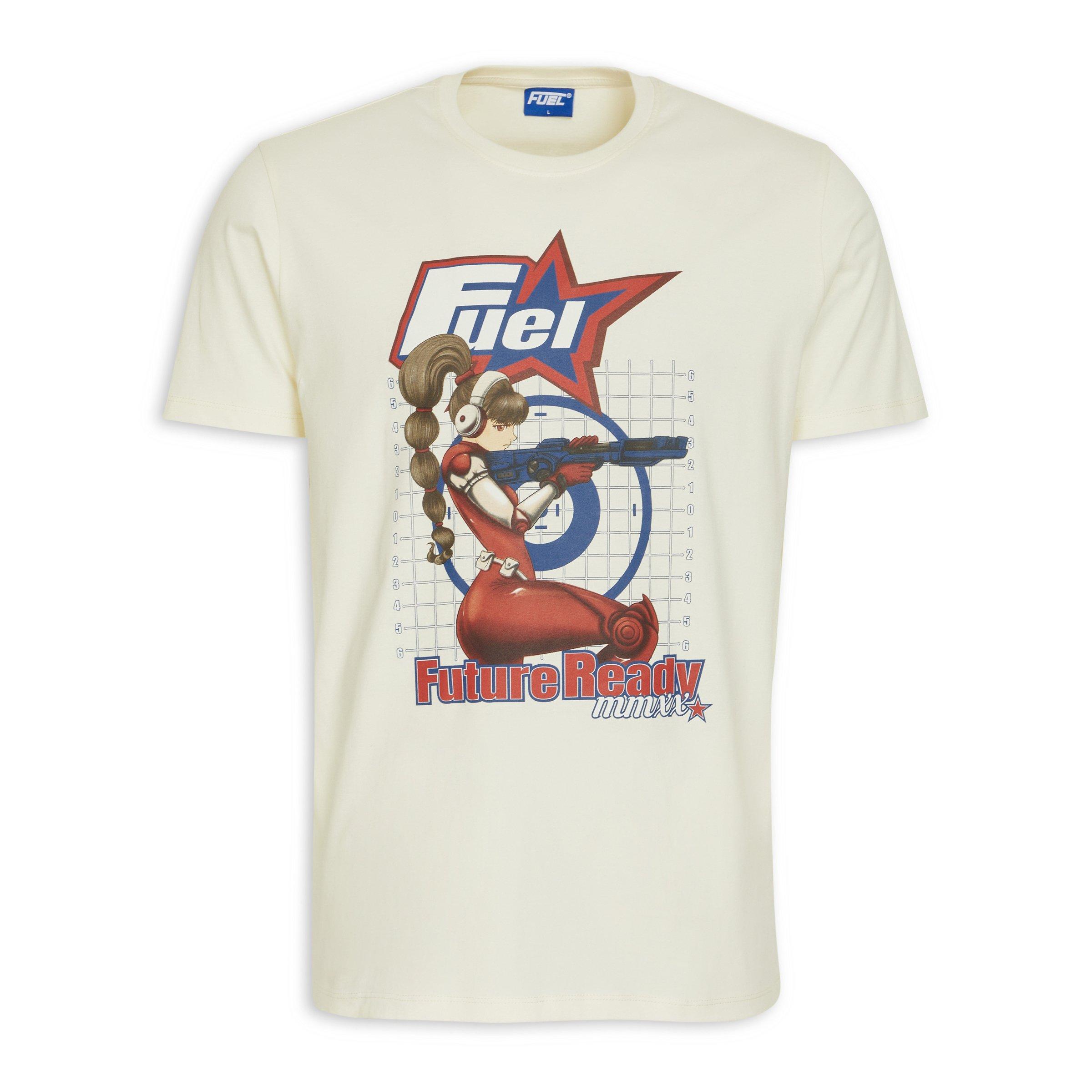 Beige Graphic T-shirt (3209312) | Fuel