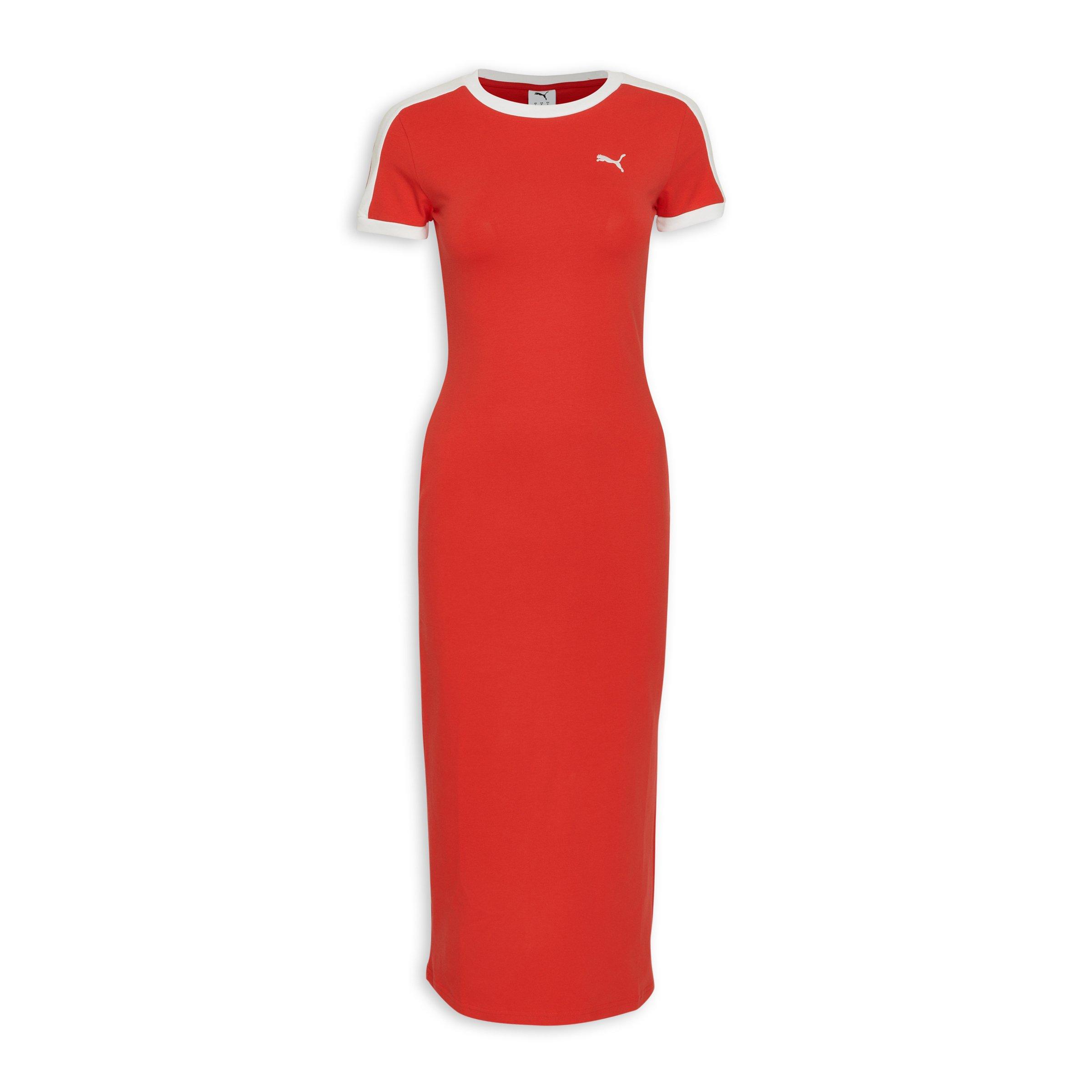 Red Essentials Slim Fit Dress (3209329) | Puma