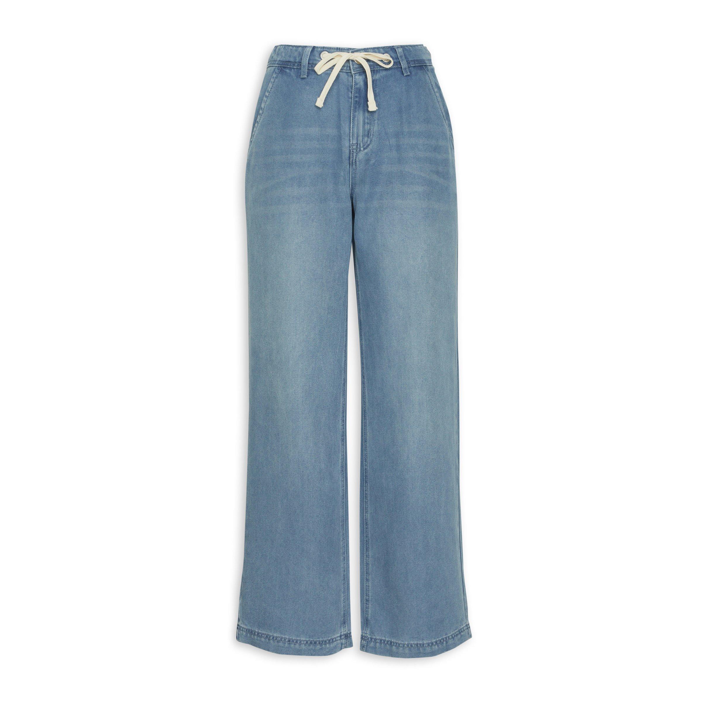 Blue Wide Leg Jeans with Drawstrings (3209367) | OUTBACK RED