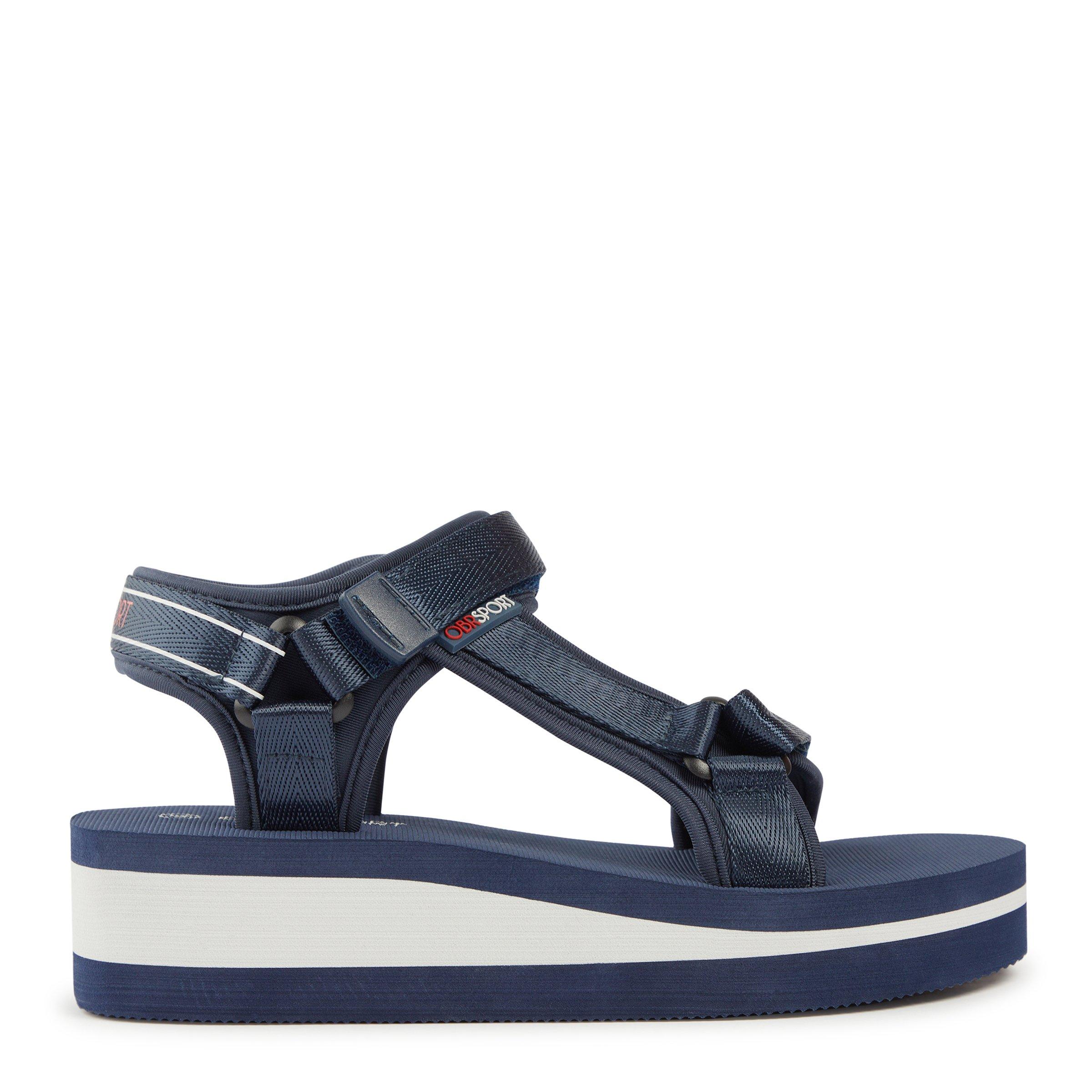 Navy and White Ankle Strap Sandals (3210000) | OUTBACK RED Sport