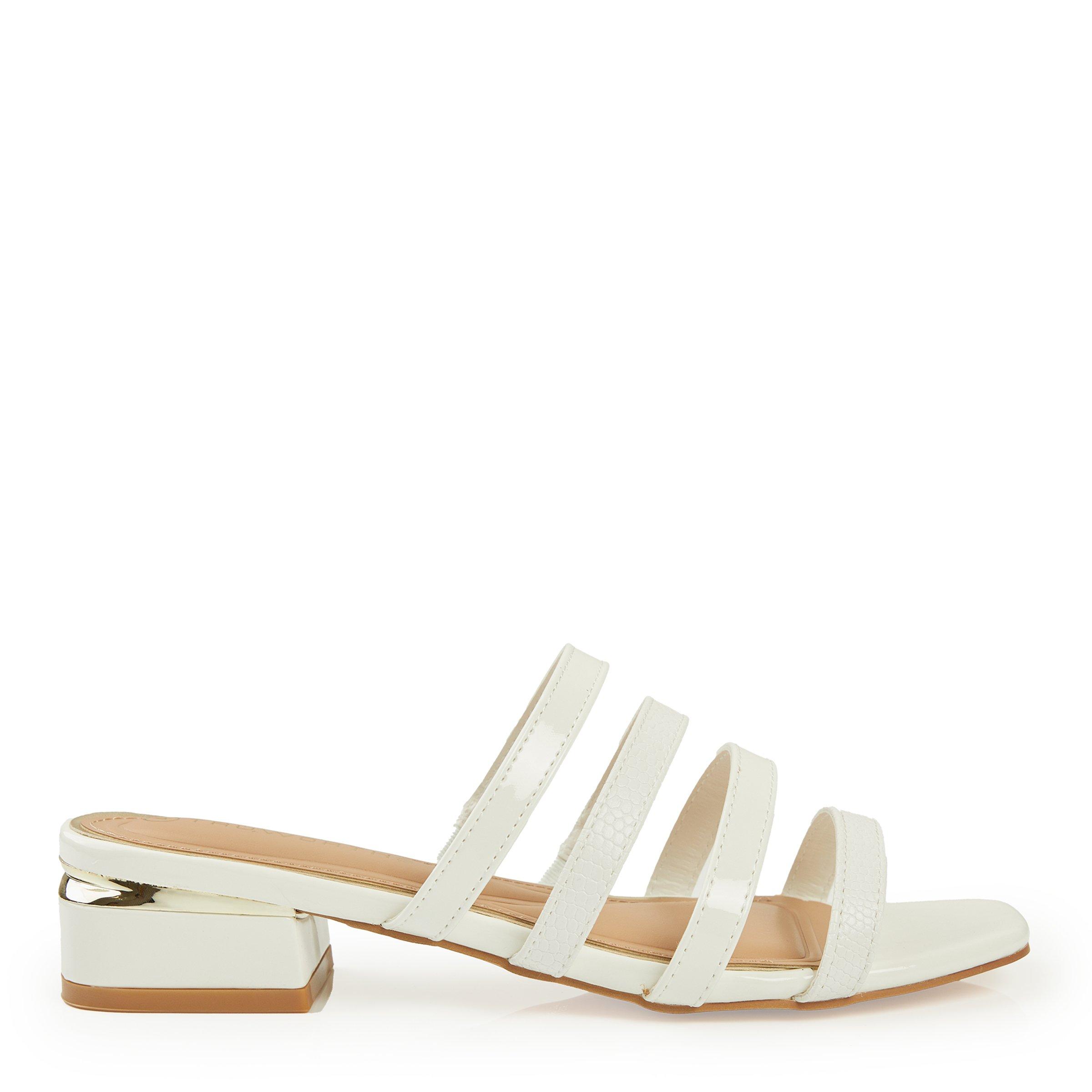 White Multi Strap Mule Sandals (3210123) | Truworths