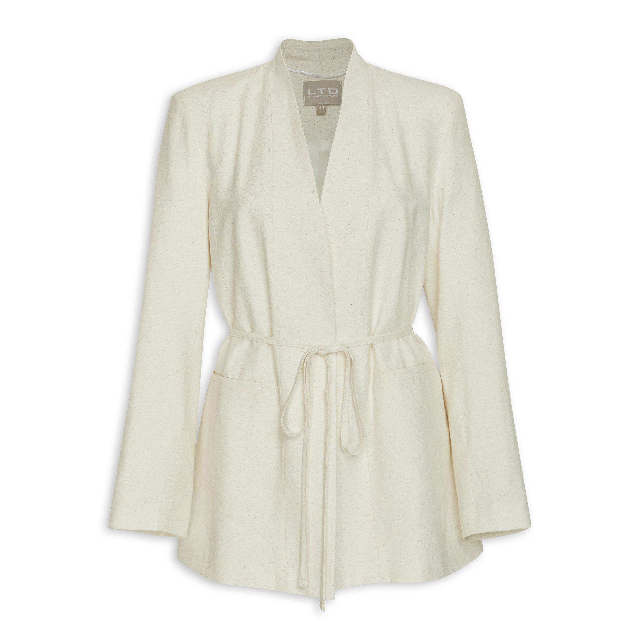 Beige Relaxed Linen Blazer (3210198) | LTD Woman