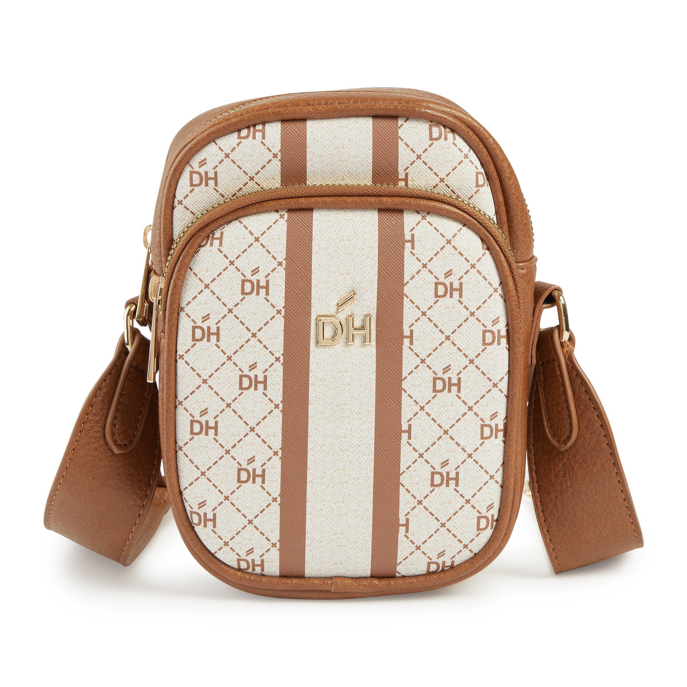 Beige Logo Print Crossbody Bag (3210416) | Daniel Hechter
