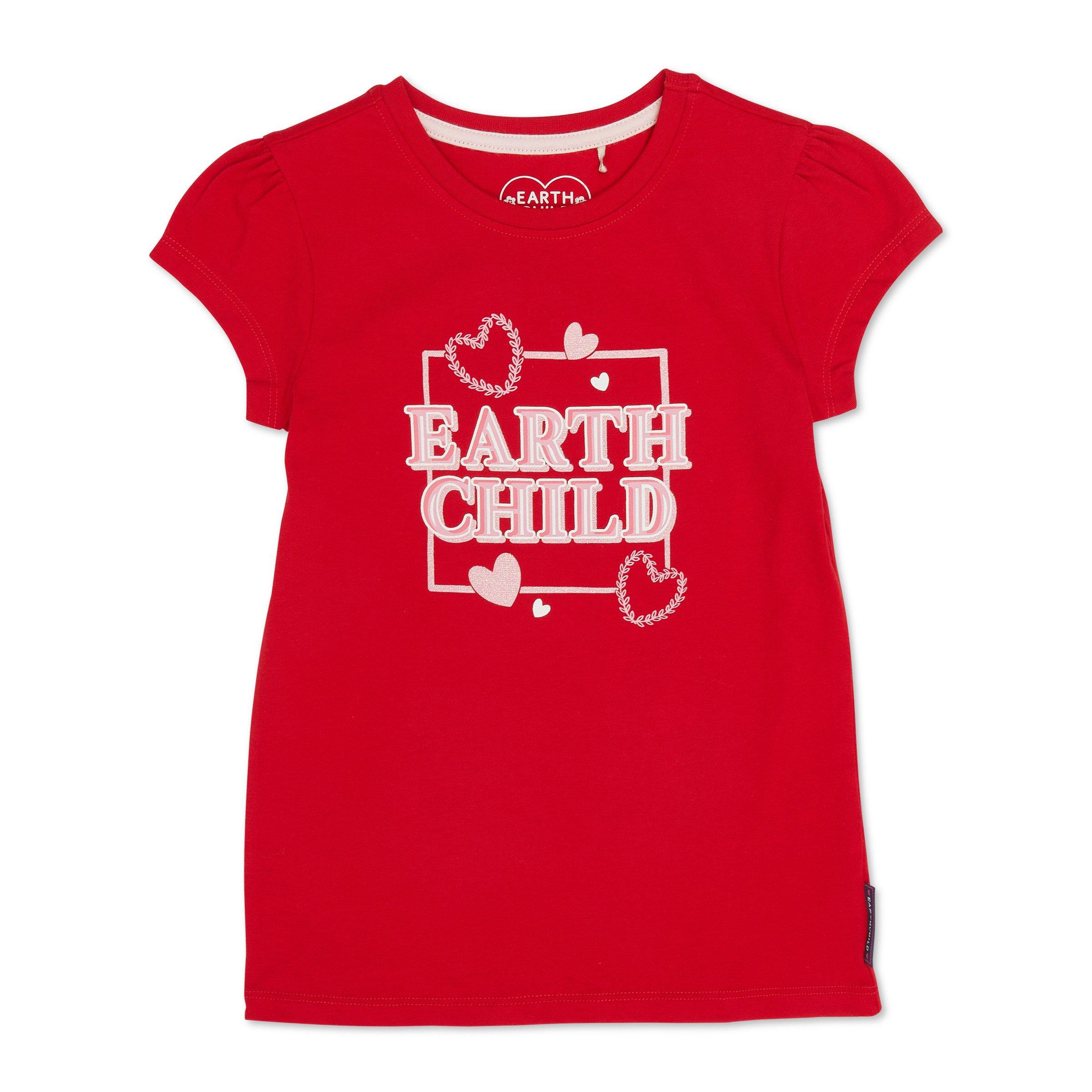 Kid Girls Red T-shirt (3210603) | Earthchild