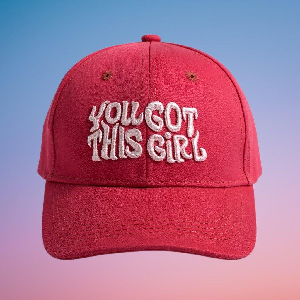 Pink Slogan Peak Cap (3211085) | Identity X Sync