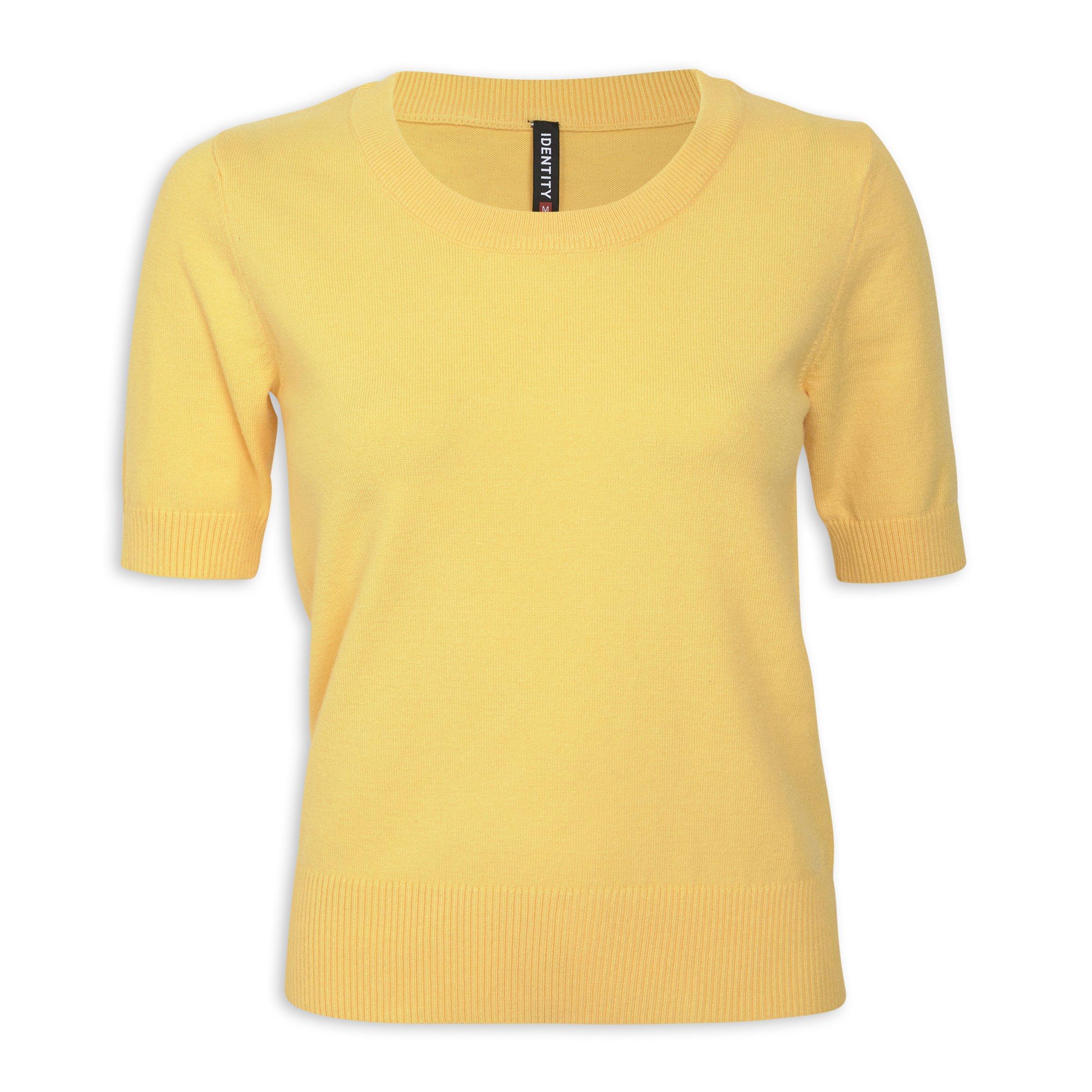 Butter Yellow Knit Top (3211152) | Identity